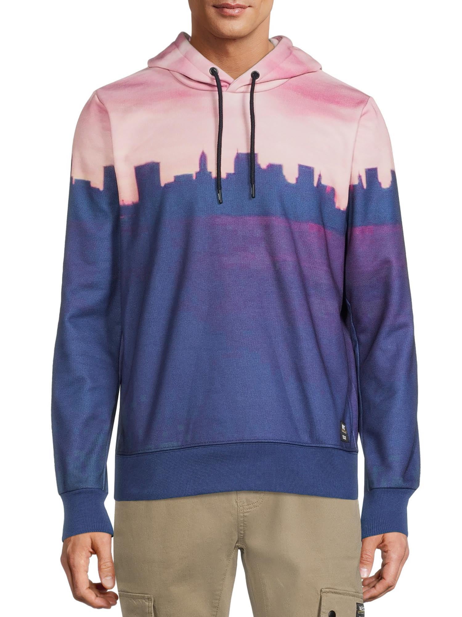 WeSC Men's & Big Men's City Scene Graphic Ombre Fleece Hoodie ...