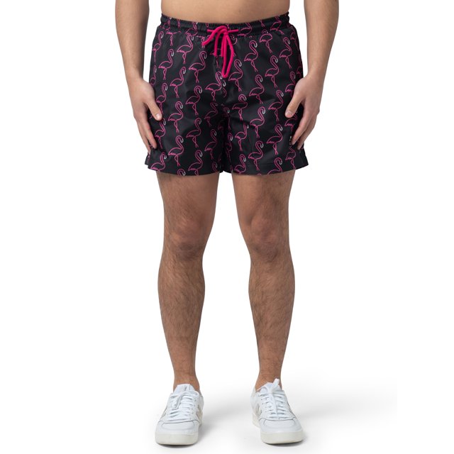 WeSC Zack Swim Trunk Neon Flamingo All Over Print - S - 2XL - Walmart.com