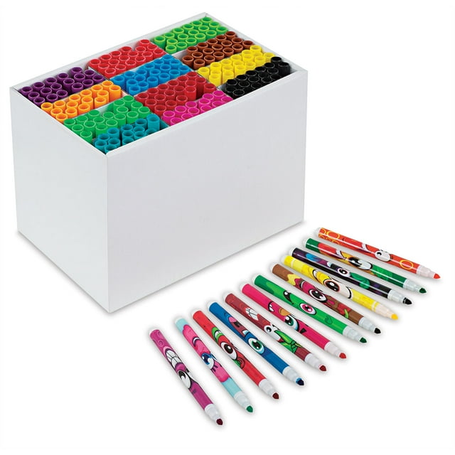 WeVeel Scentos Scented Markers - Fine Line, Class Pack of 216, Assorted ...