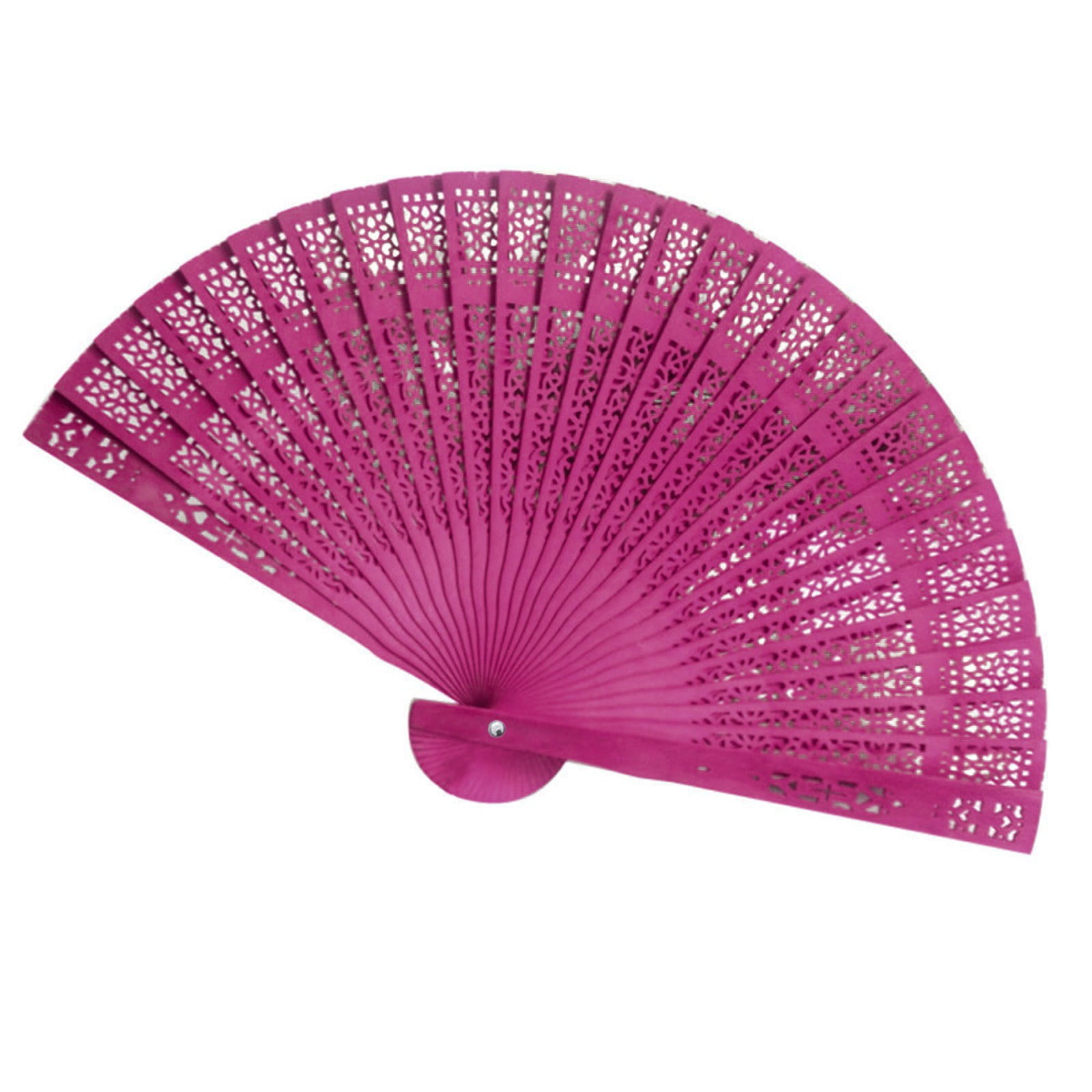 Weaklki Clearance,Wedding Hand Fragrant Party Carved Bamboo Folding Fan ...
