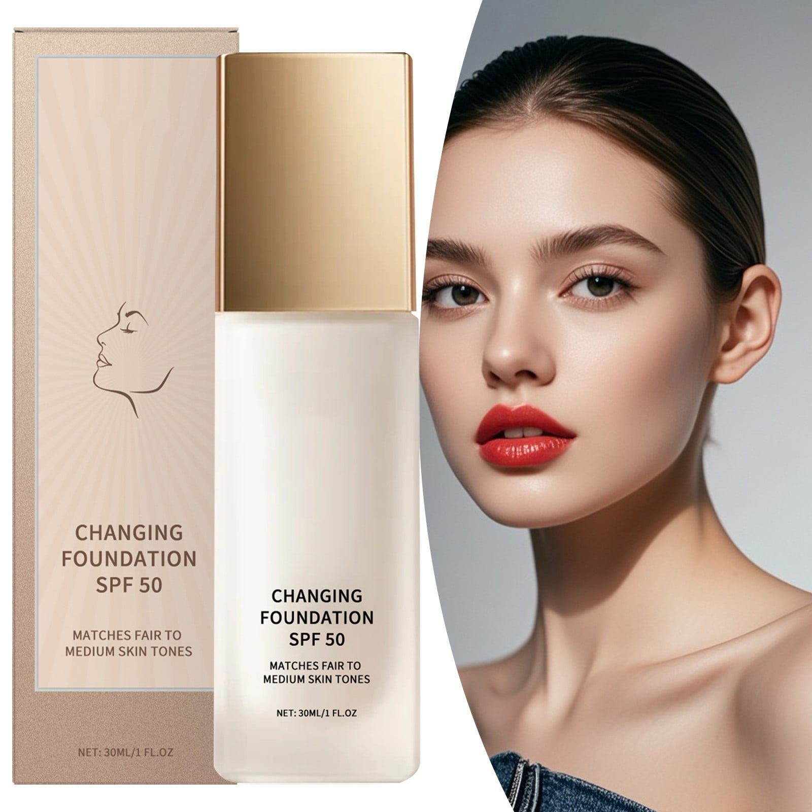 Weaklki Color Changing Foundation,Color Changing Foundation SPF 50 ...