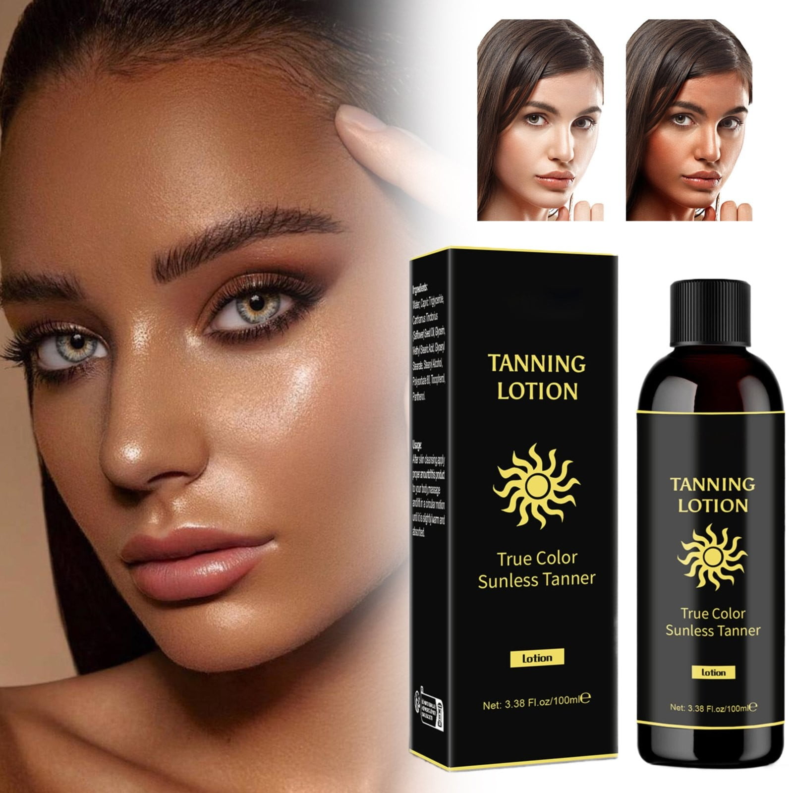 Weaklki Self Tanner,Sunless Tanner,Sun Beauty Black Summer Beach ...
