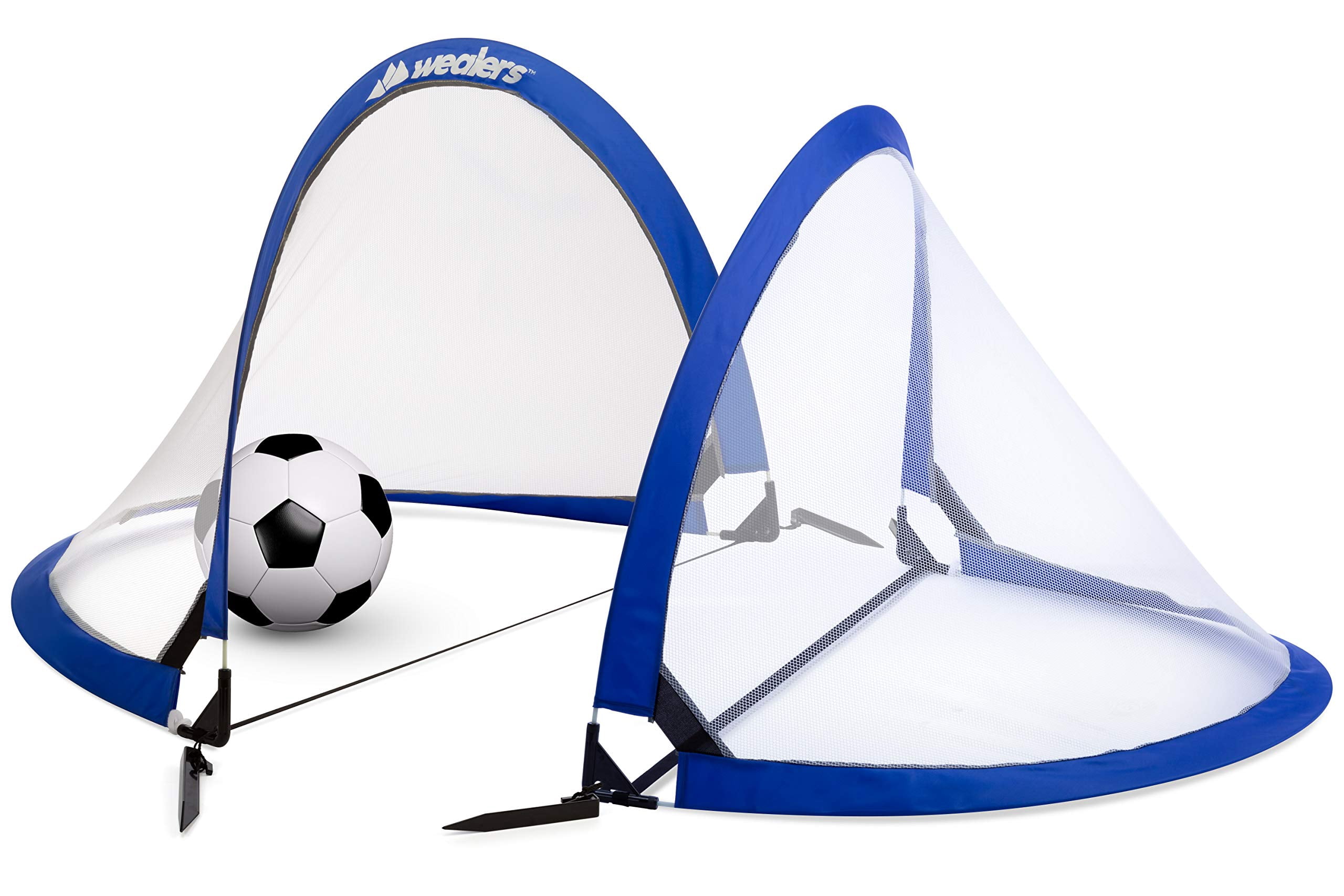 Wealers Collapsible Soccer Goal Set of 2 with Travel Bag - Ultra ...