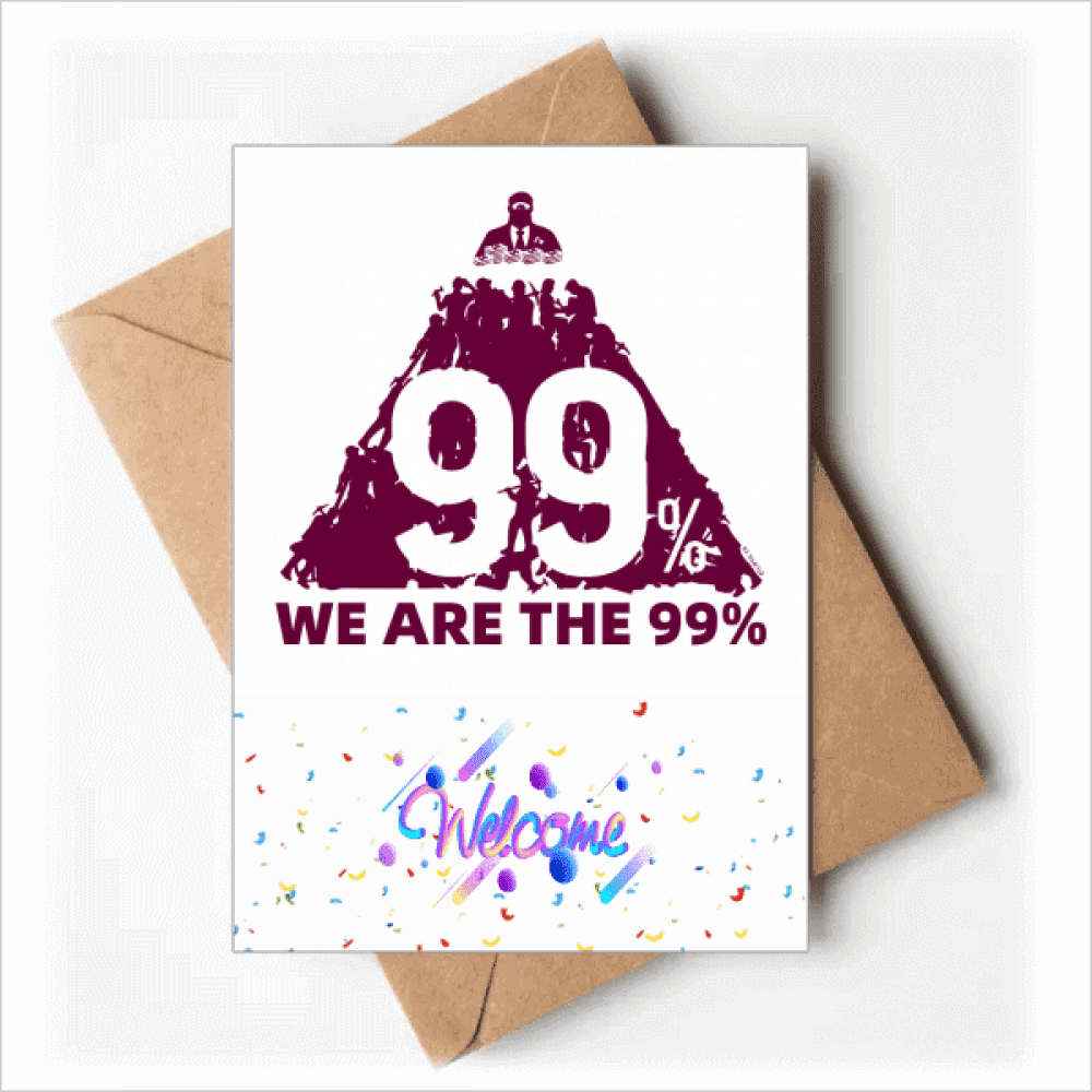 Wealth Poor People Life Art Deco Fashion Welcome Back Greeting Cards ...