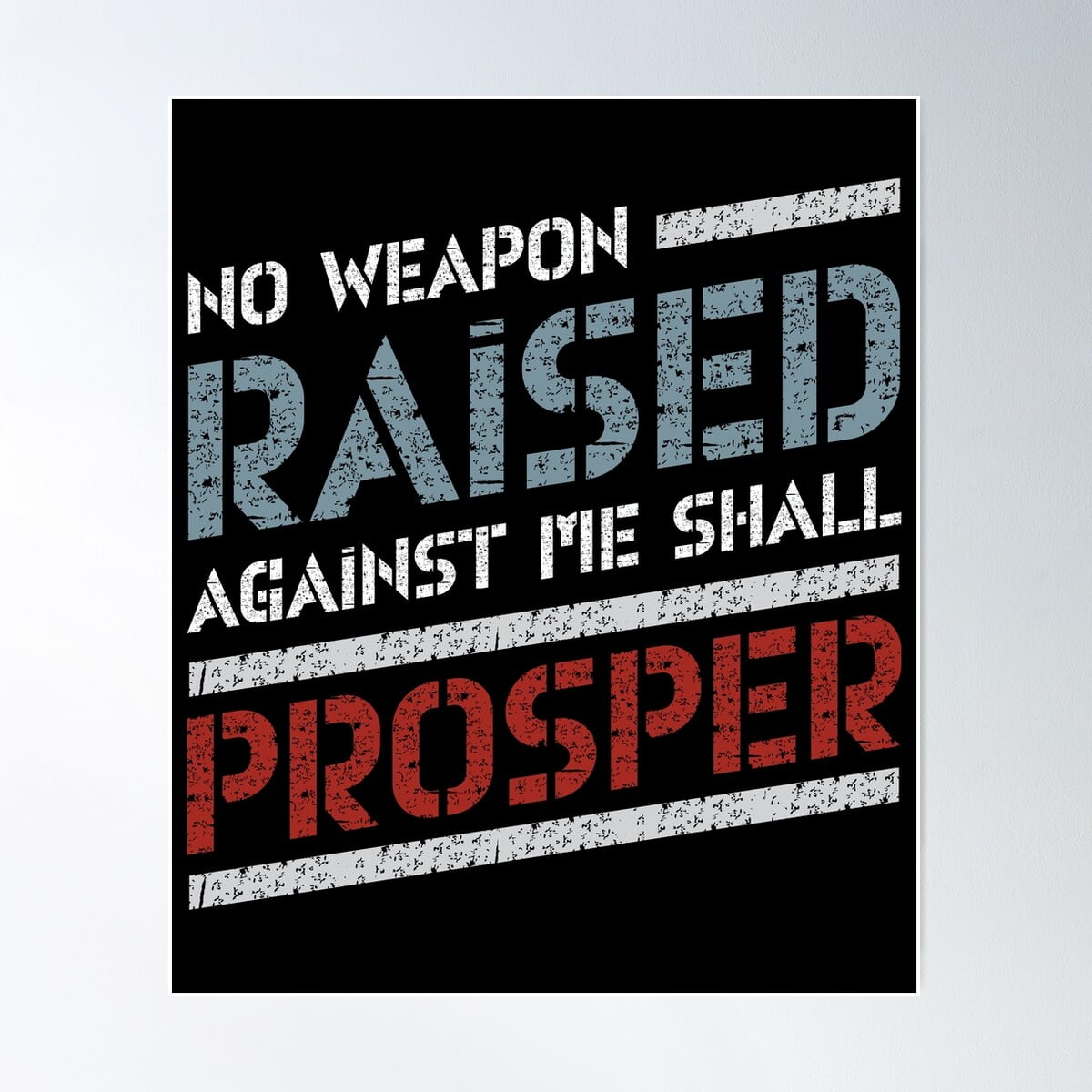 No Weapon Raised Against Me Shall Prosper Hoodie | Bible Verse ...