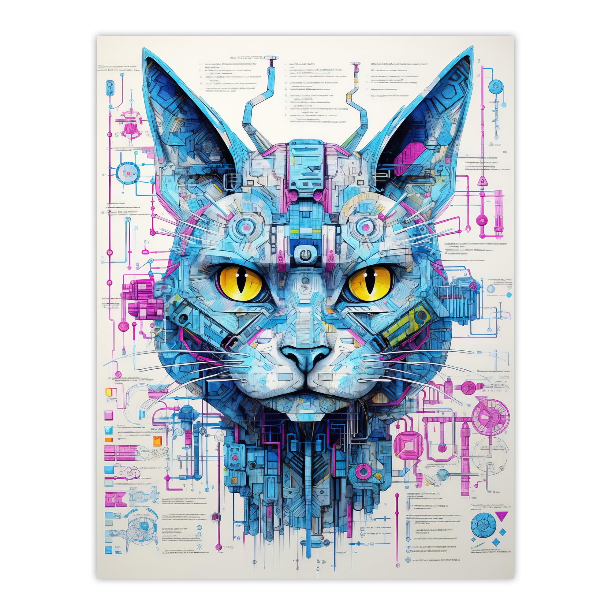 Weaponized Cat Robot Hybrid Secret Military Schematic Blueprint ...