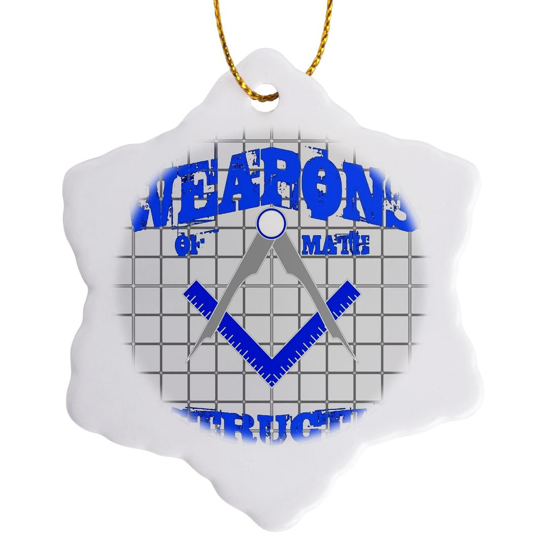 3drose, Weapons of Math Instruction Fun Algebra Pun Blue, 3 inch ...
