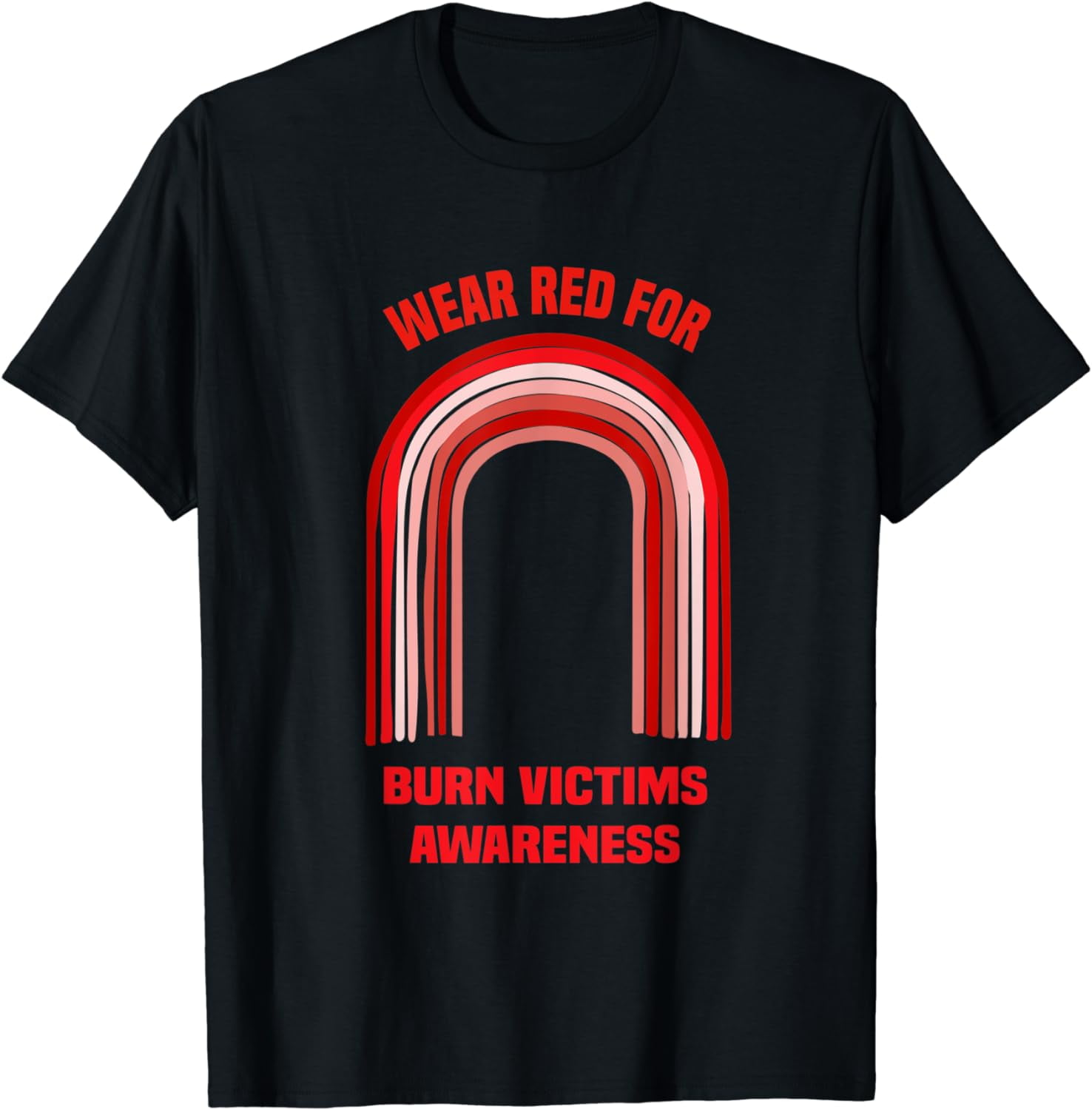 Wear Red For Burn Victims Awareness Shirt | Burn Victims Cotton T-Shirt ...