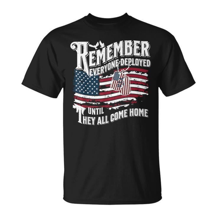 We Wear Red Friday Military Support Our Troops Deployment T-Shirt ...
