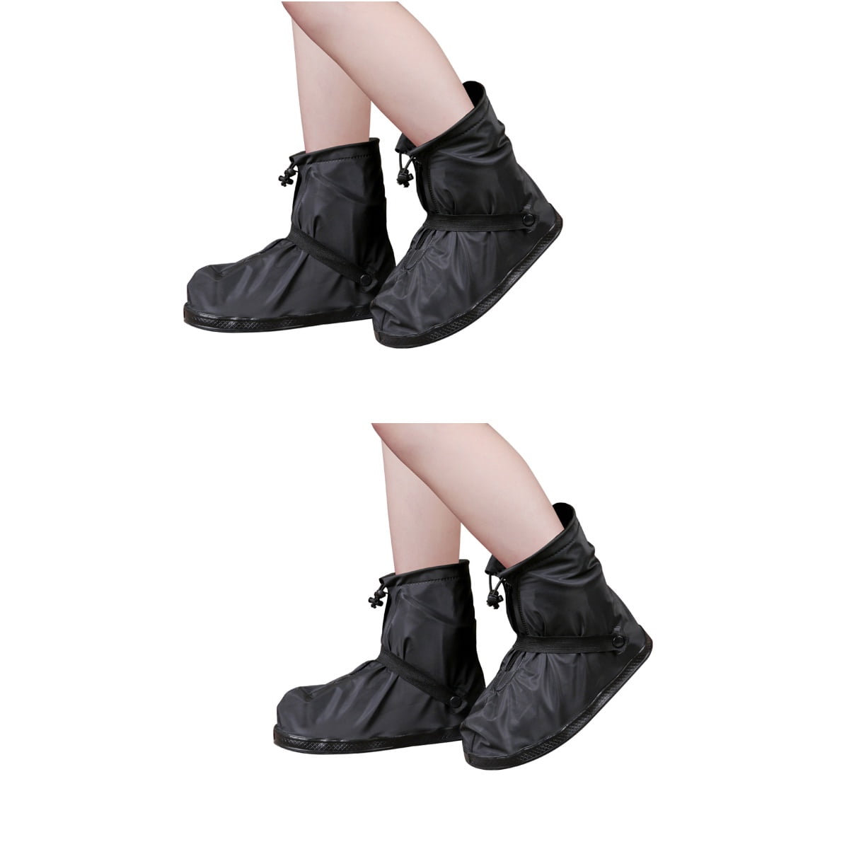 RENACLIPY Anti-Skid Boot Protectors Overshoes for Adults, Black, 2 ...