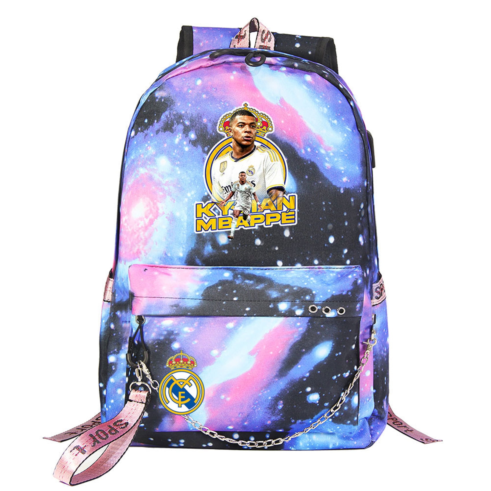 Wear Resistant Kylian Mbappe Backpack with USB Charge Port Large ...