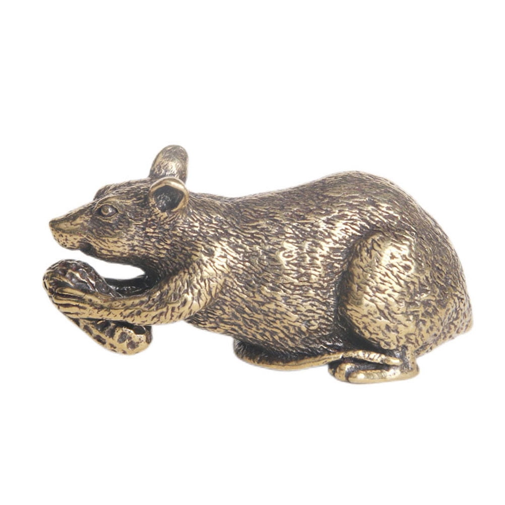 Wear Resistant Mouse Decor Household Figurine Brass Desktop Accessory 1 ...