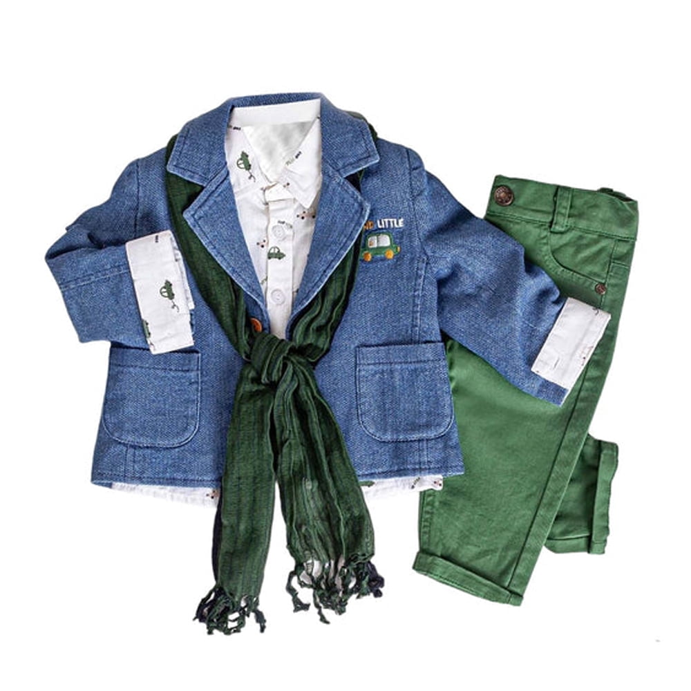 Wear Sierra Infant & Toddler Boys’ 3-Piece Jean Jacket, Shirt, and ...