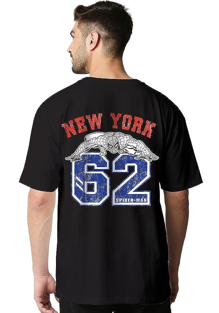 Wear Your Opinion Mens Back Print Oversized T-Shirt (Design: NewYork 62 ...