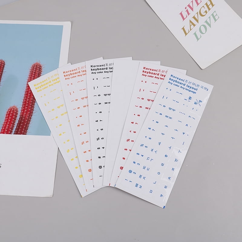 Wear-resistant Korean Letter Transparent Self-adhesive Keyboard ...