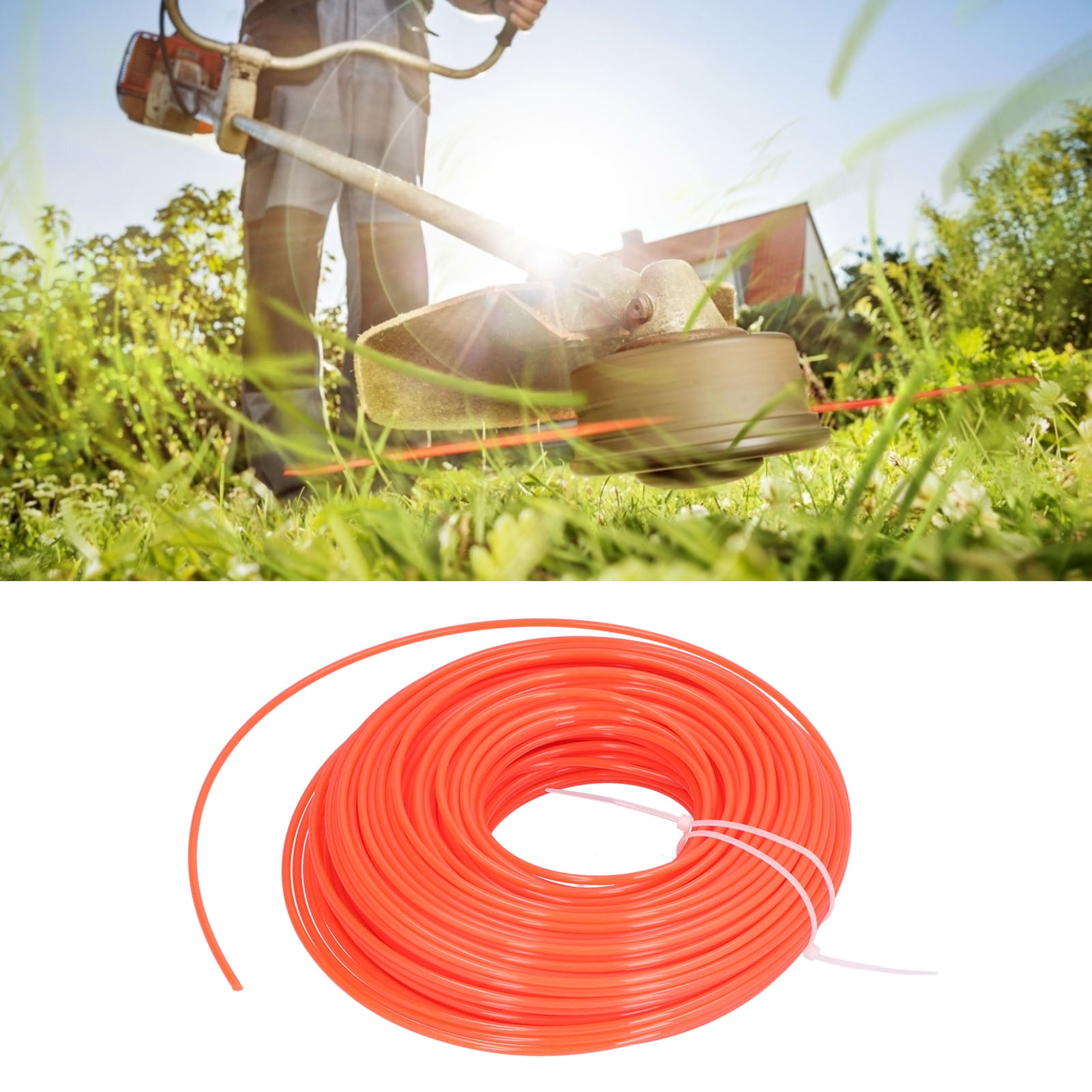 Wear, 3mm Brush Cutter Line, 164ft Nylon Trimmer String, Easy ...
