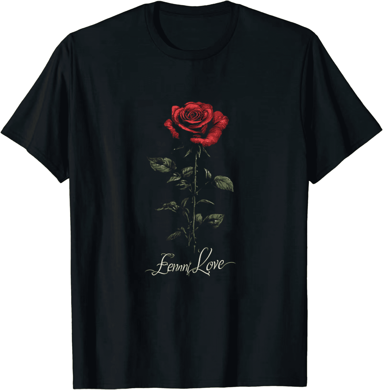 Wear this T-shirt and feel the romance of roses! - Walmart.com