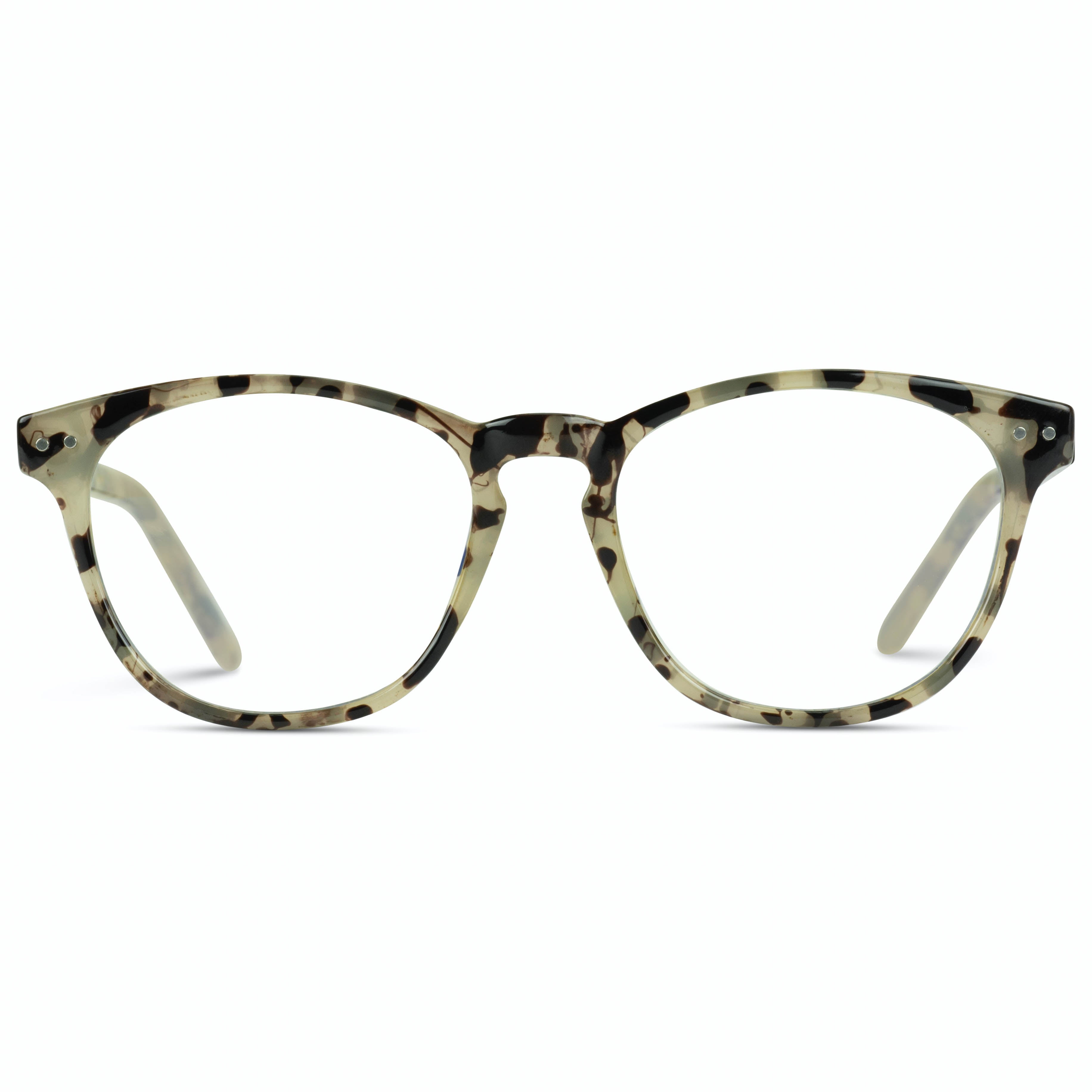 WearMe Pro - Women Round Classic Horn Rimmed Blue Light Blocking ...