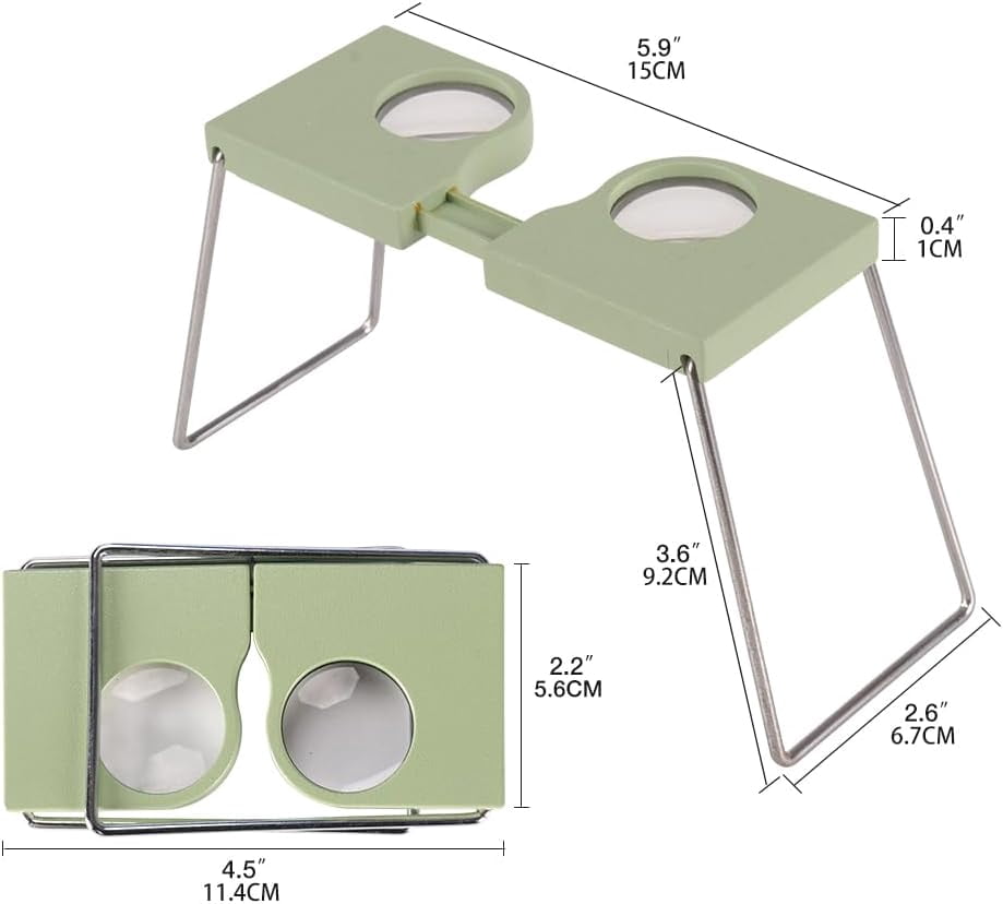 Wearable 4X Pocket Stereoscope - Lightweight Microscope with Adjustable ...