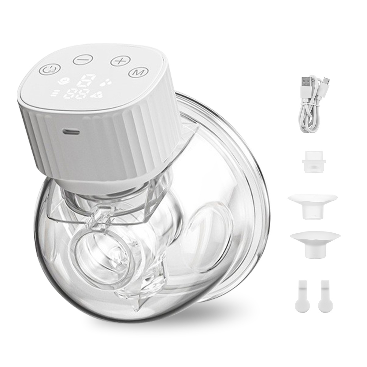 Wearable Breast Pump, Silicone Hands-Free Pump for Breastfeeding ...