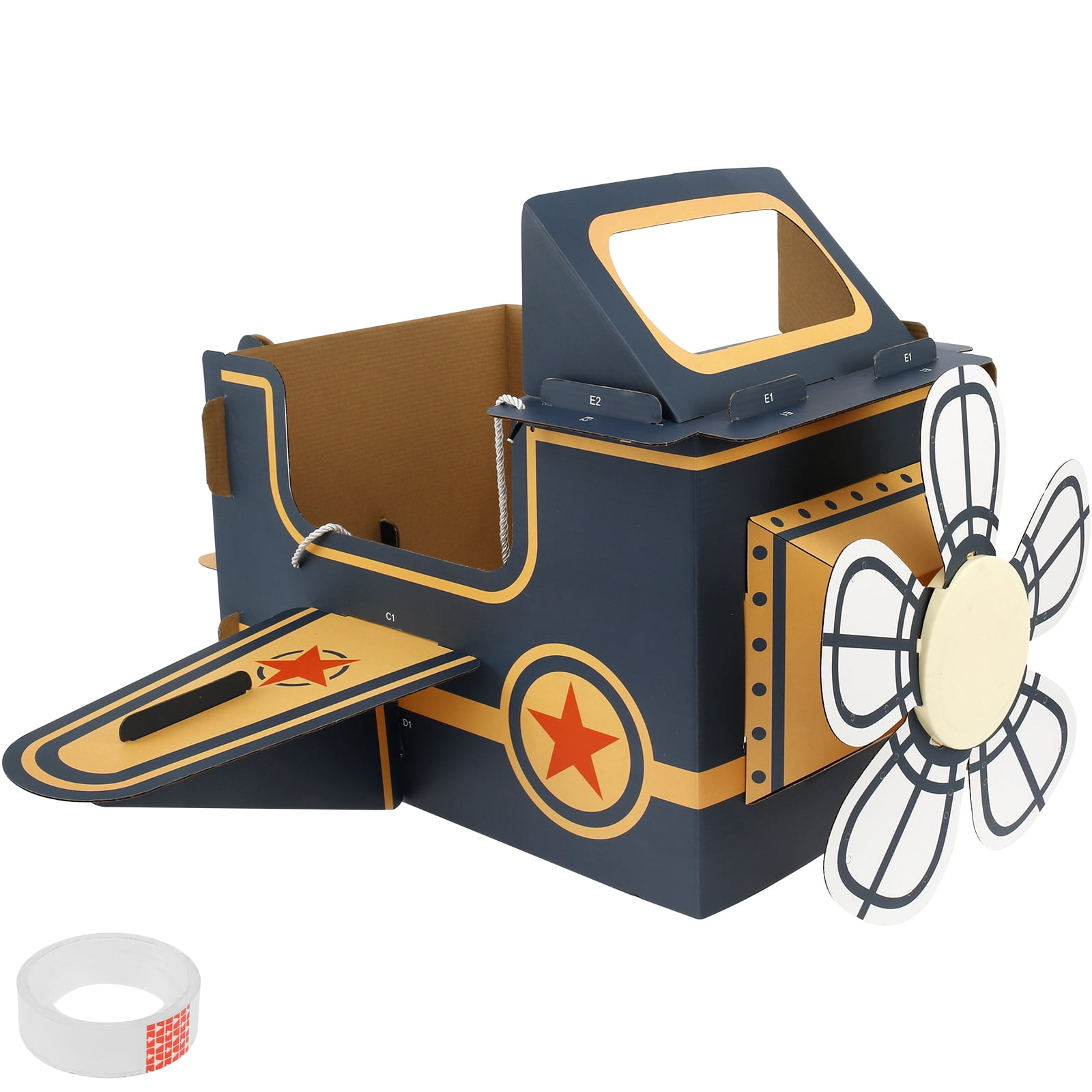 Wearable Cardboard Airplane Toy Funny Cardboard Airplane Costume ...