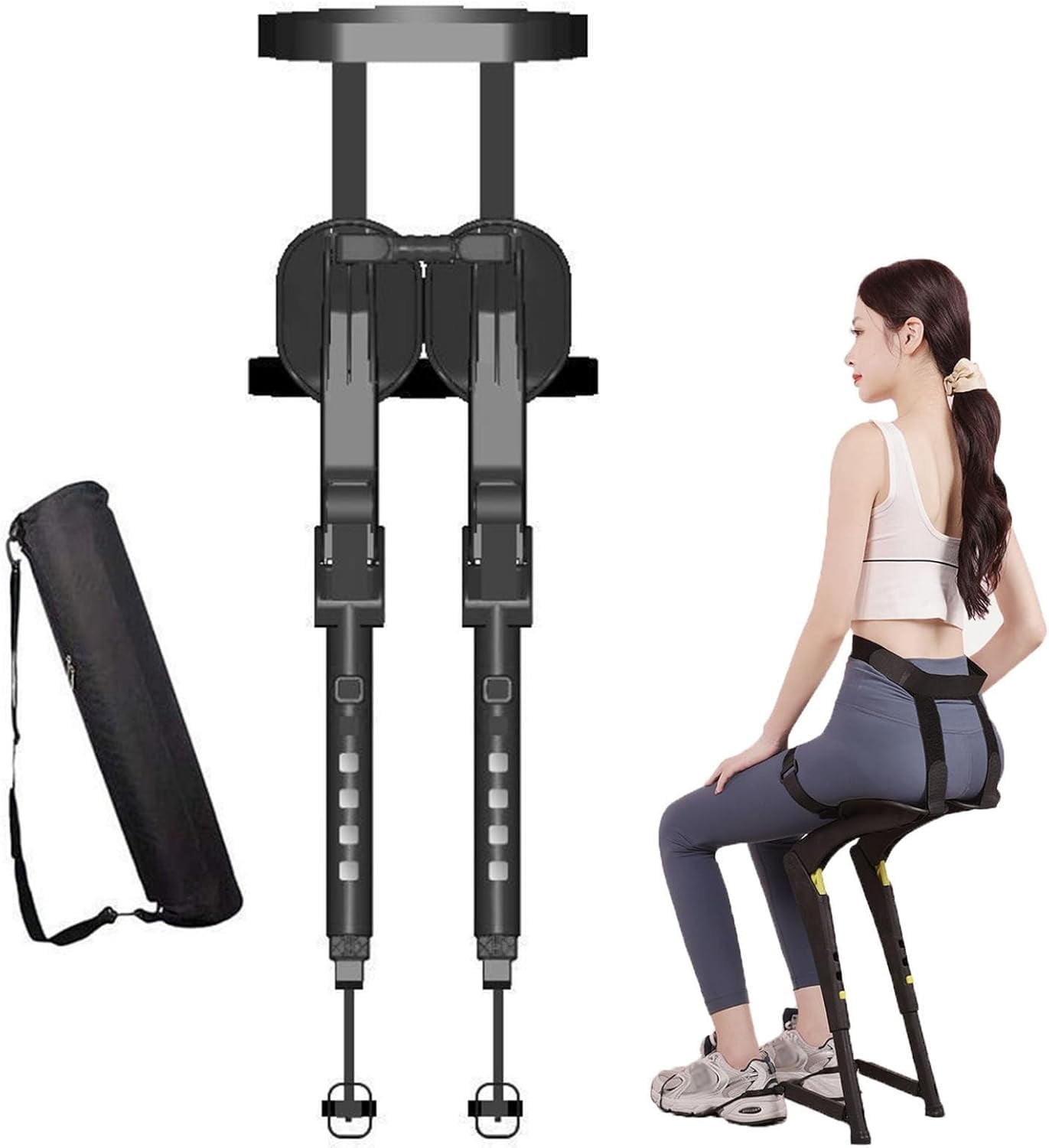 Wearable Chair Portable Folding Invisible Seat & Leg Brace - Outdoor ...