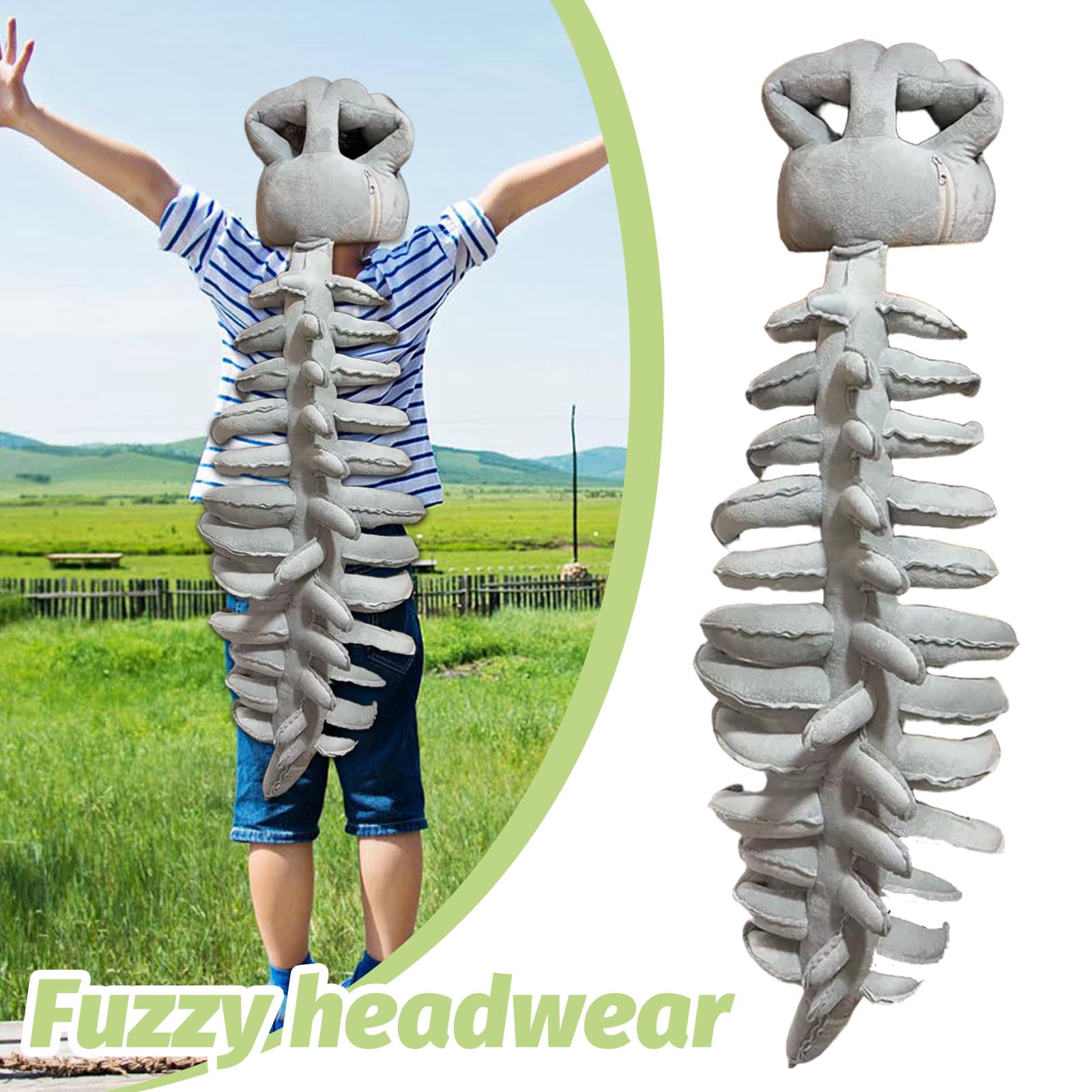 Wearable Dinosaur Skeleton Plush, Realistic Spinosaurus Skeleton Design ...