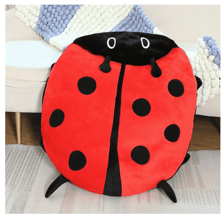 Wearable Ladybug Pillow, 2026 New Oversized Stuffed Plush Blanket ...