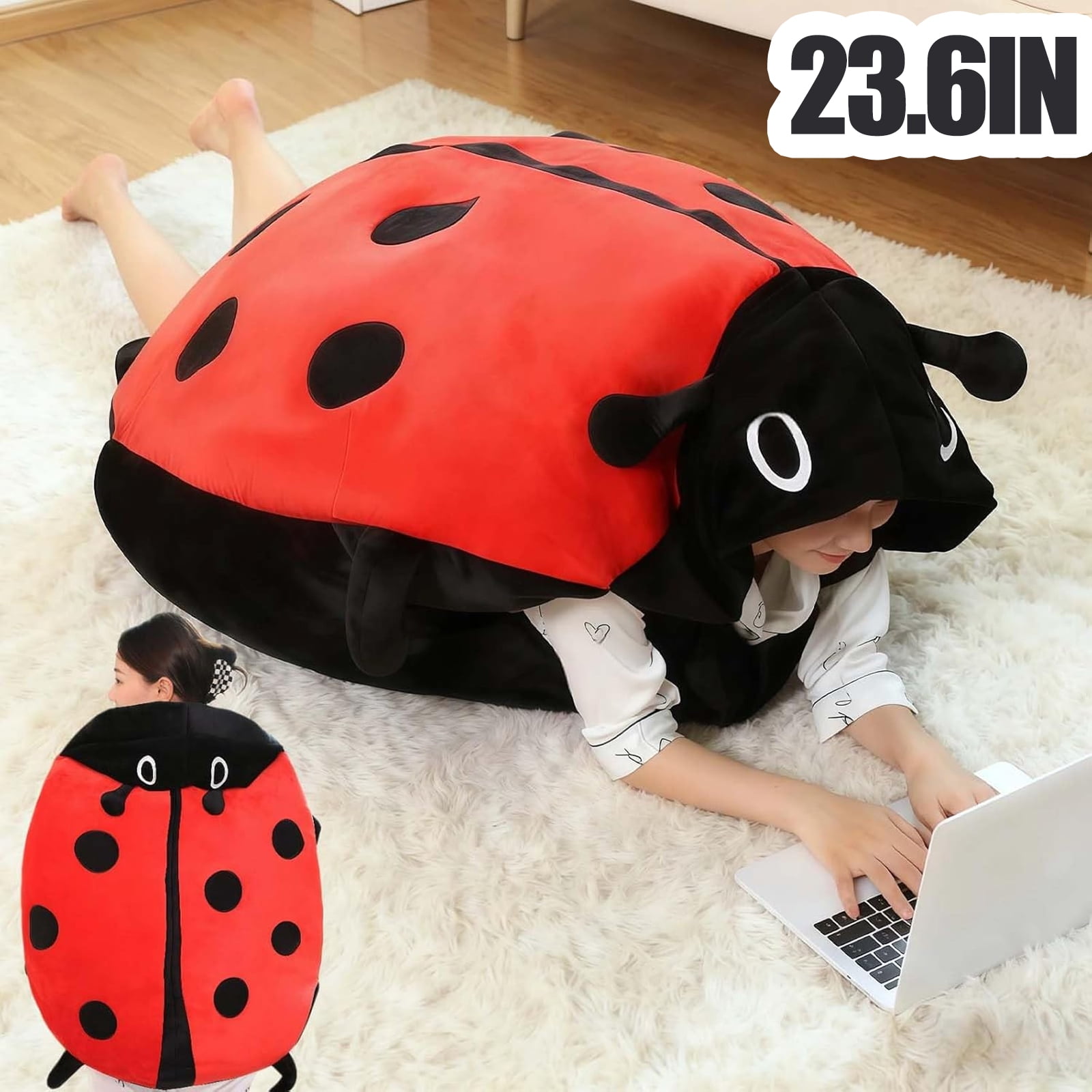 Wearable Ladybug Pillow, Lady Bug Wearable Pillow, Giant Big Bug Plush ...