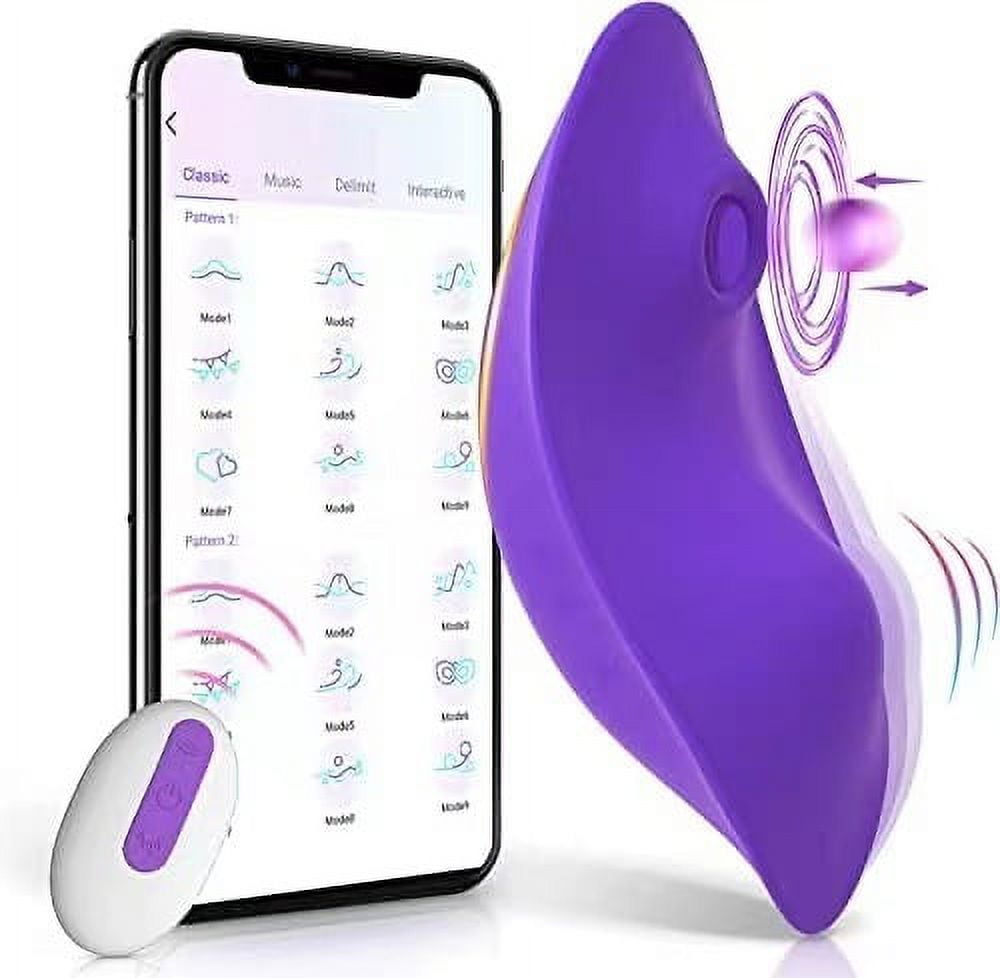 Wearable Panty Clitoral Butterfly Vibrator With App Remote Control