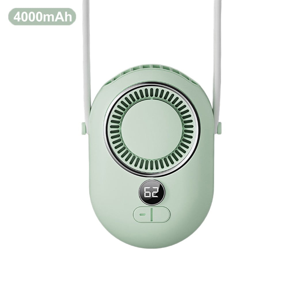 Wearable Portable Waist and Neck Fan: 3 Speed Settings and LED Display ...