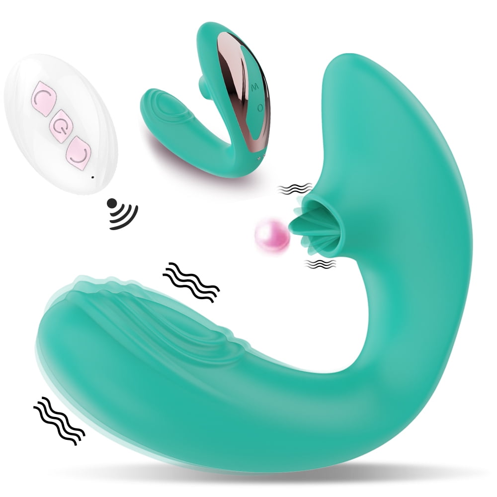 Wearable Remote Control Vibrator Couples Vibrator With Tongue Licking