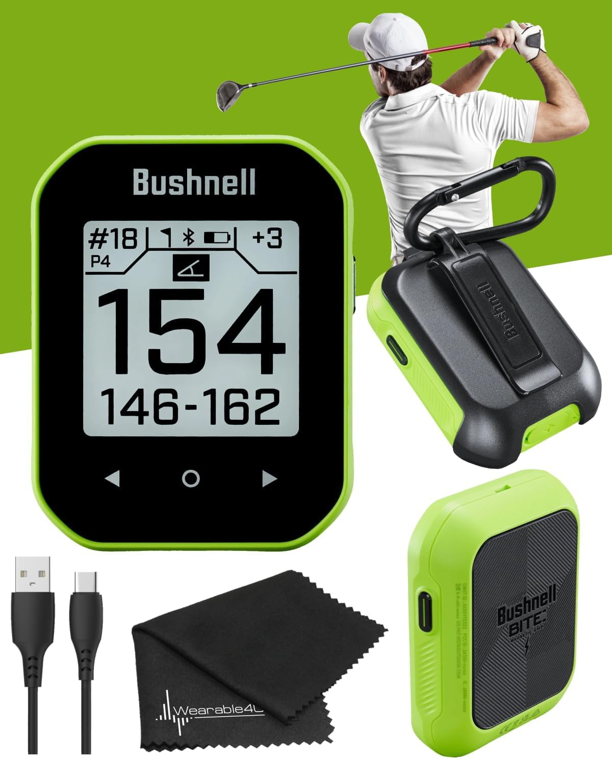 Wearable4U - Bushnell Phantom 3 GPS Rangefinder Black with BITE ...