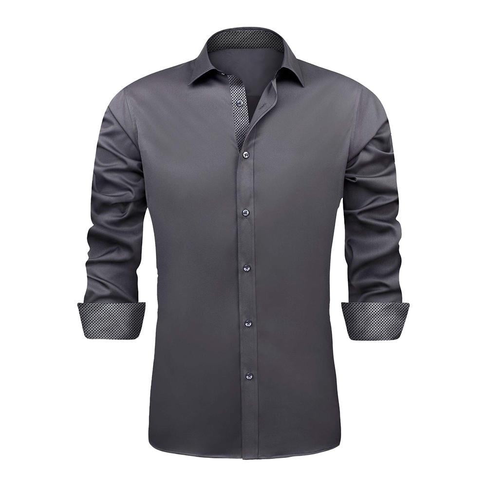 Weardear Men's Long Sleeve Button Up Shirts Casual Business Formal Work ...