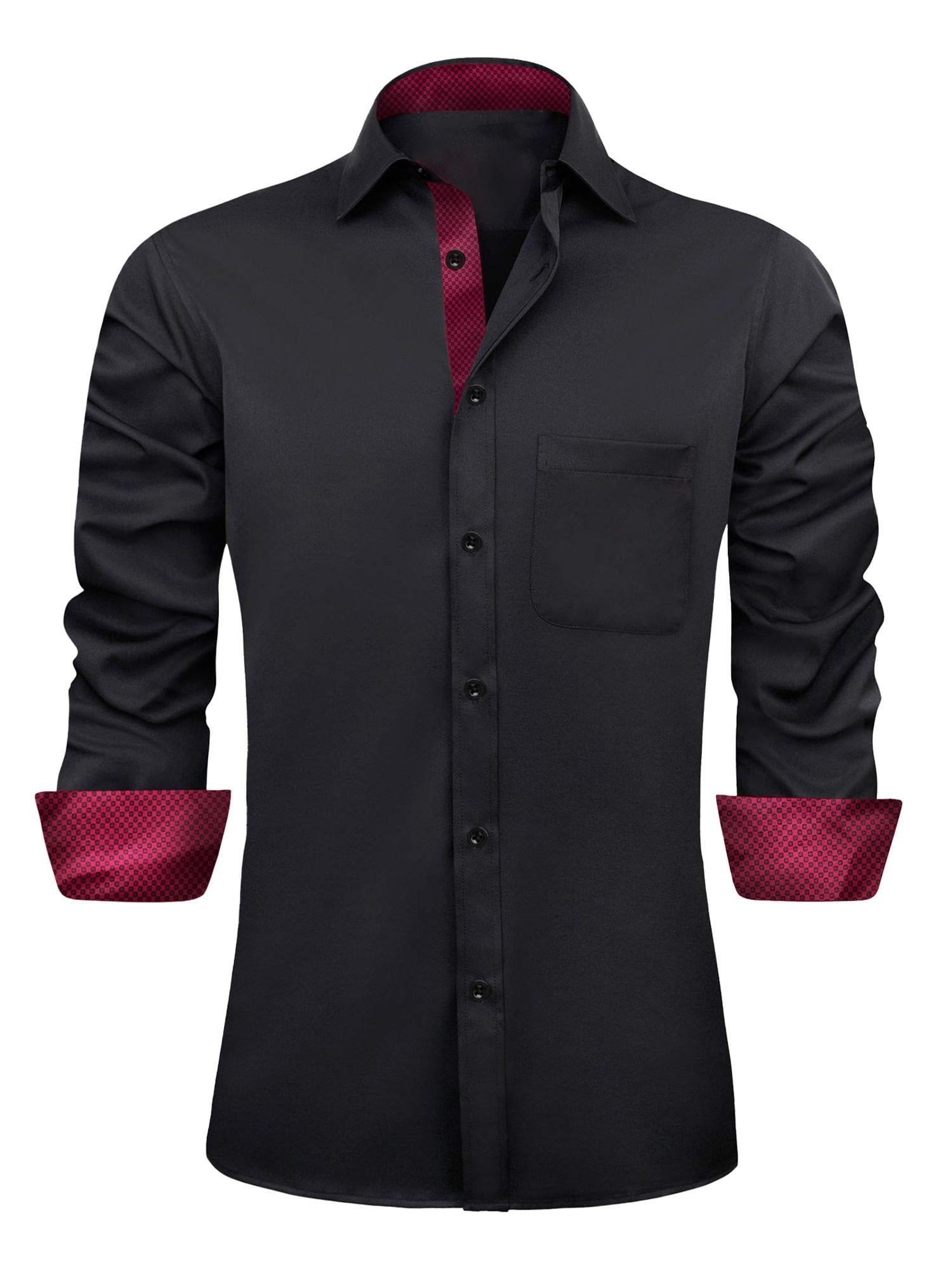 Weardear Men's Long Sleeve Button Up Shirts Casual Business Formal Work ...