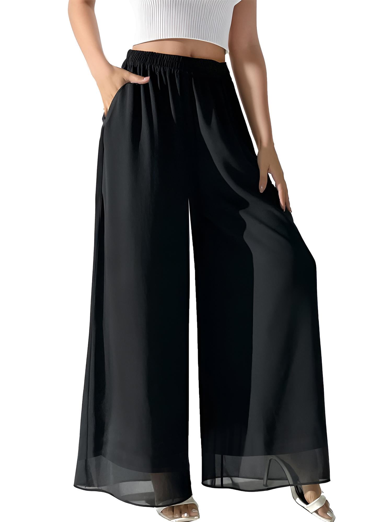 Weardear Palazzo Pants For Women Dressy Loose Fitting Wide Leg Pants