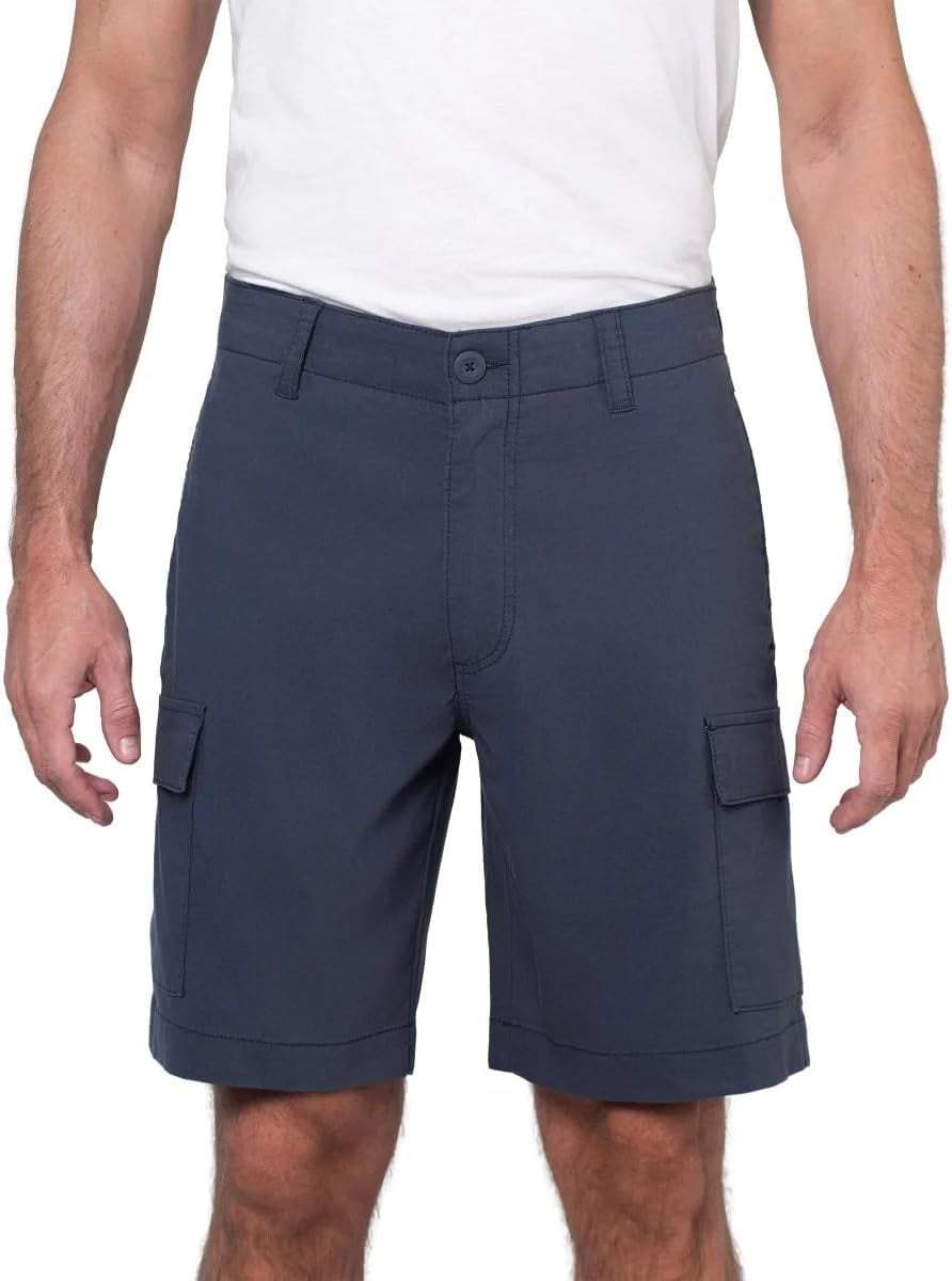 Wearfirst Men’s Classic Fit Stretch Lightweight Cargo Short (Blue, 44 ...