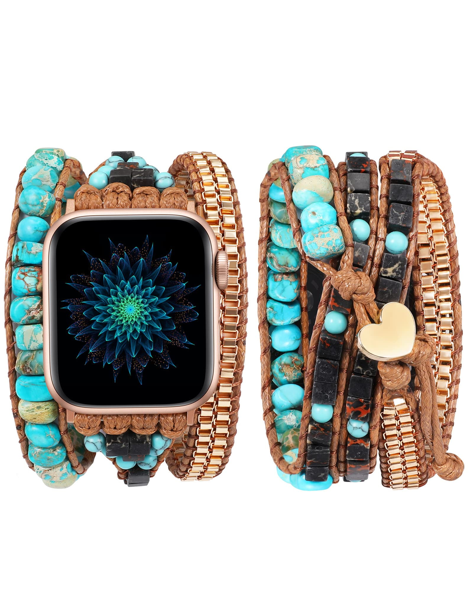 Wearlizer Boho Beads Band Compatible with Apple Watch Band Ultra 49mm ...