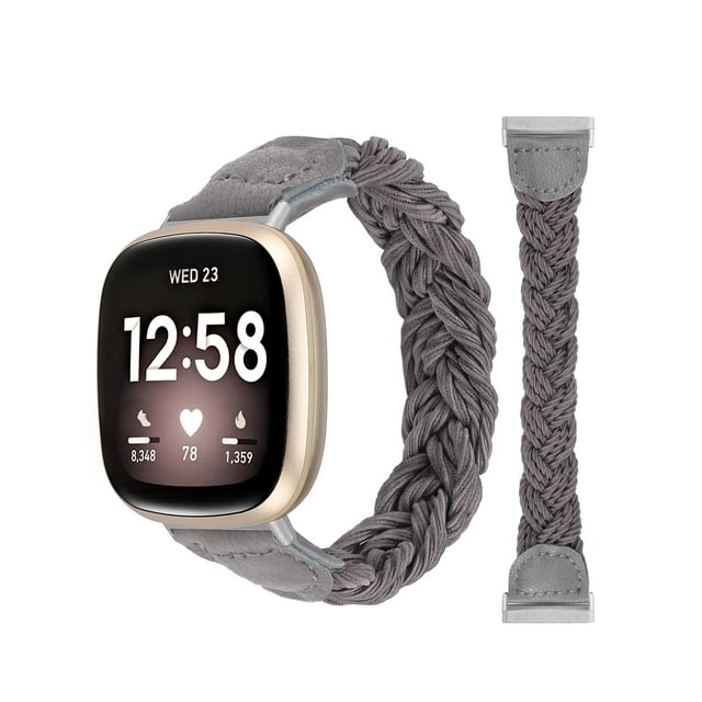 Wearlizer Braided Bands Compatible with Fitbit Versa 4/Versa 3/Fitbit ...