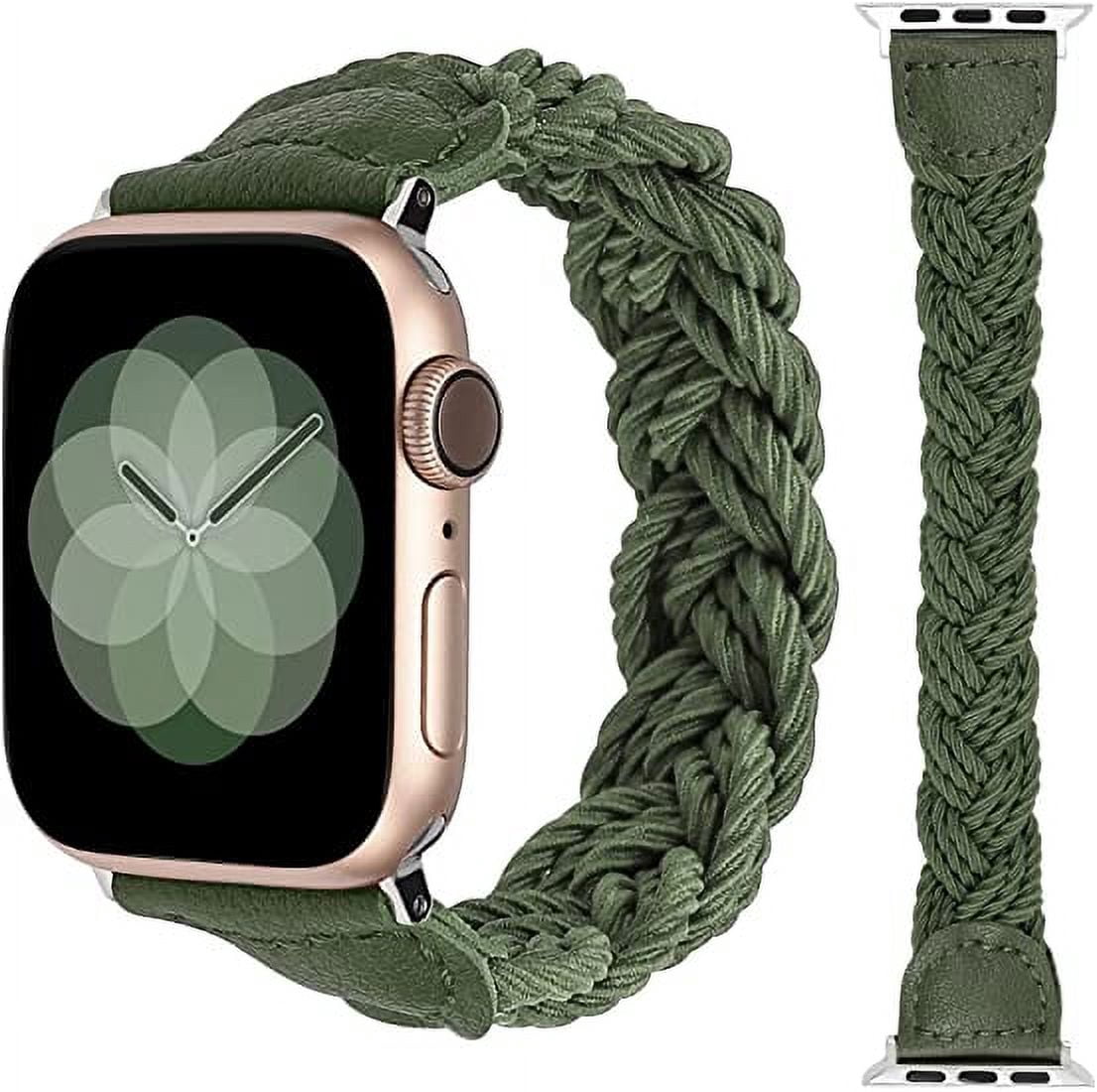 Wearlizer Compatible with Apple Watch Band Braided 38mm 40mm 41mm, Solo ...