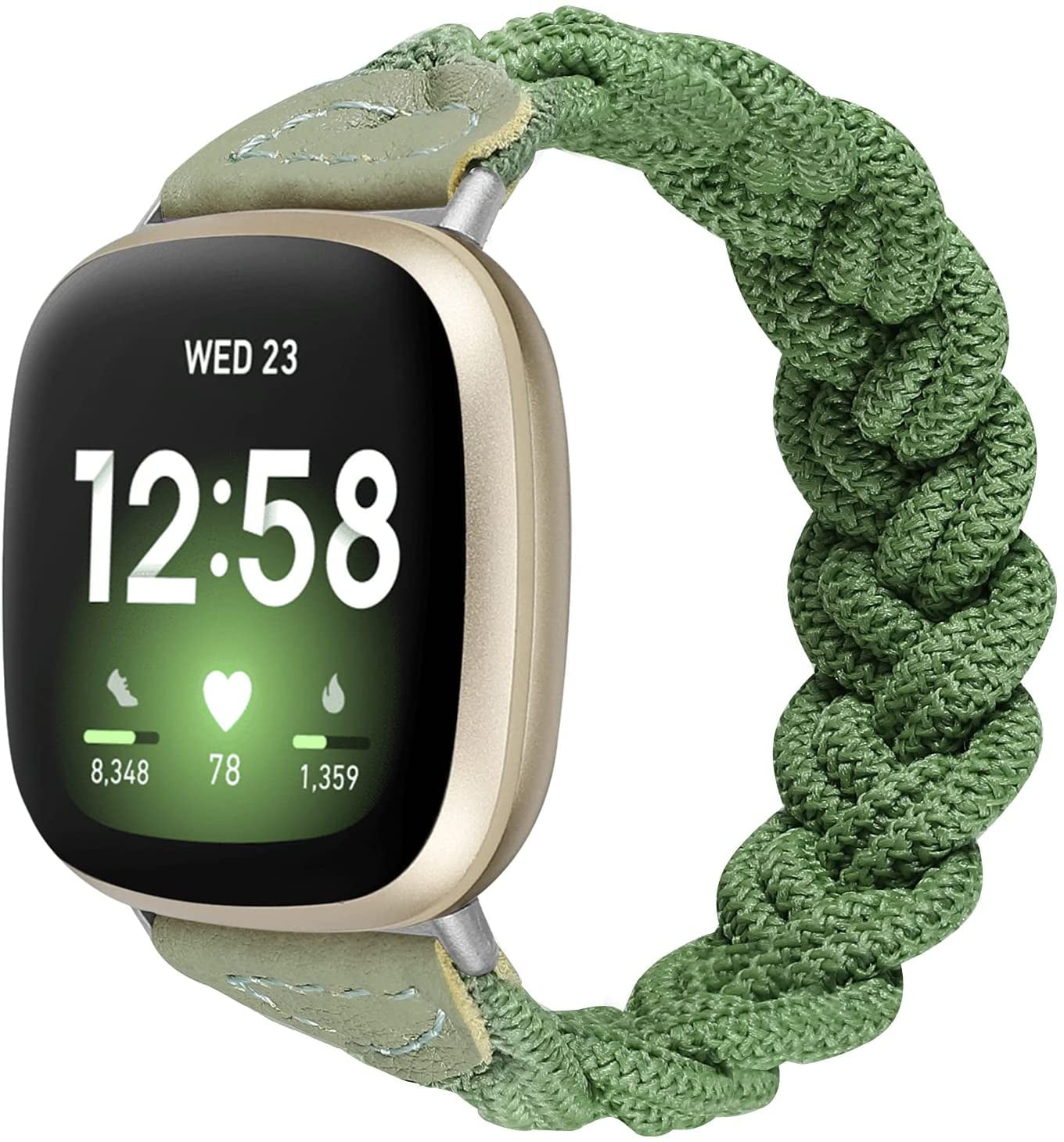 Wearlizer Elastic Band Compatible with Fitbit Sense 2/Sense/Versa 4 ...