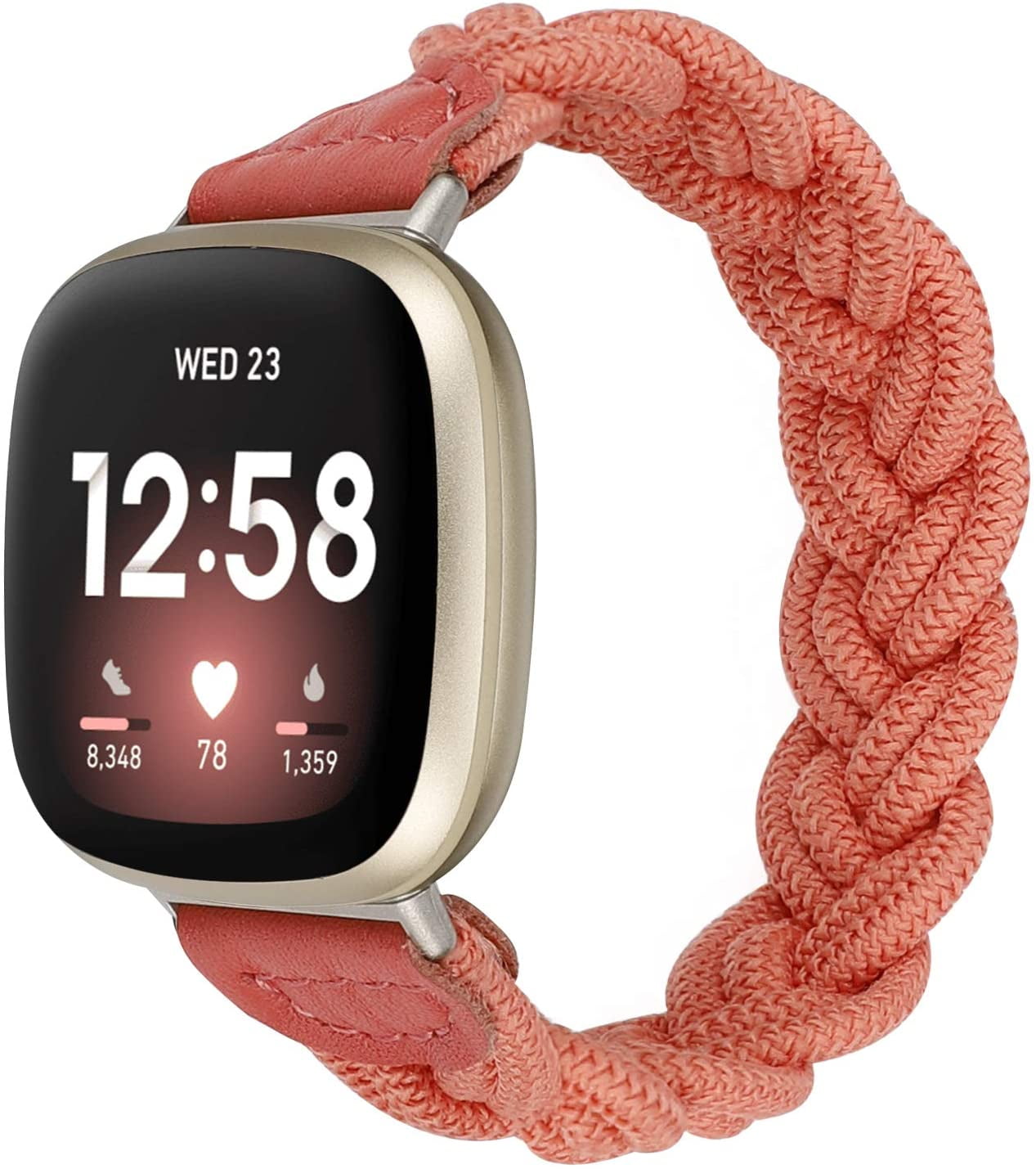 Wearlizer Elastic Band Compatible with Fitbit Sense 2/Sense/Versa 4 ...