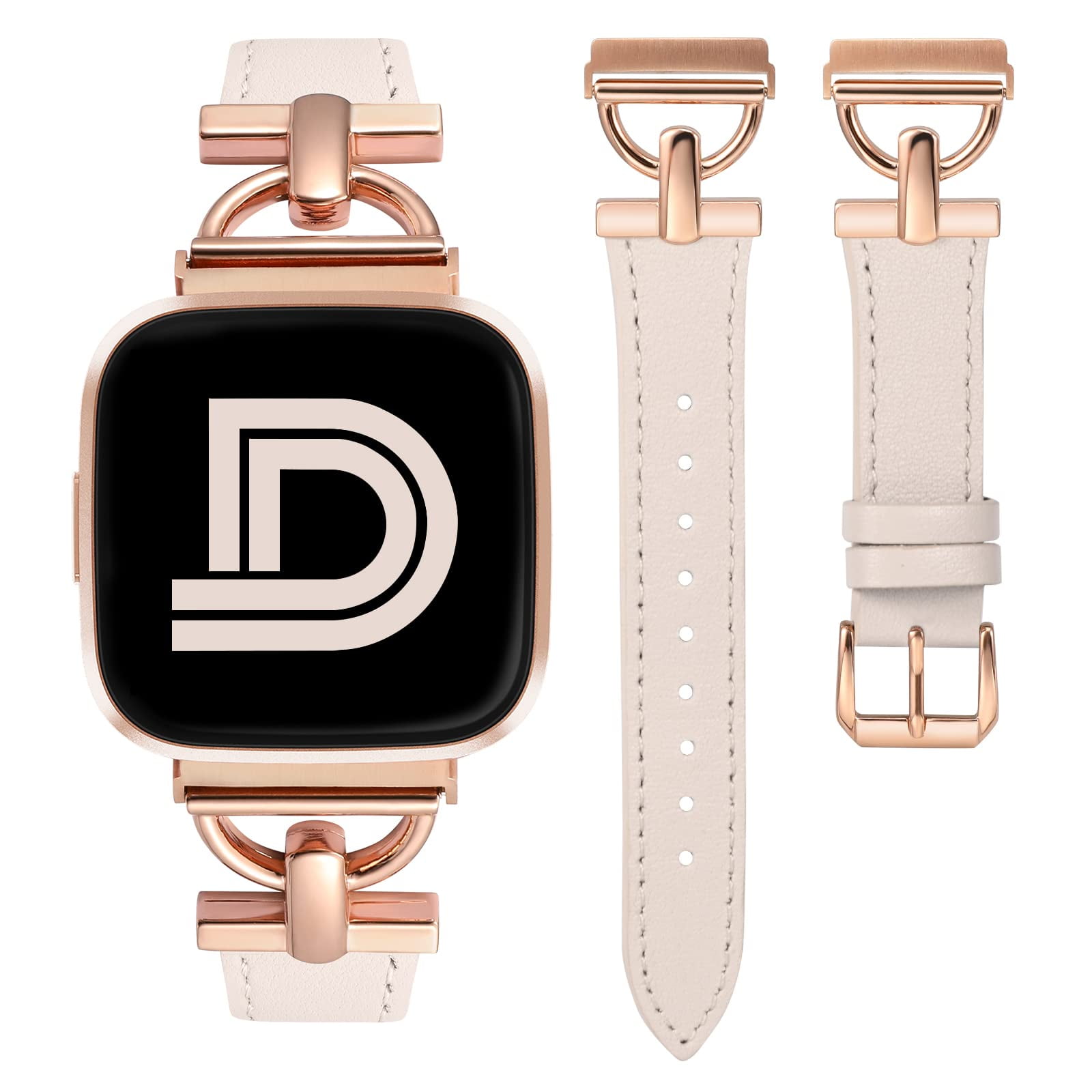 Wearlizer Leather Band Compatible with Versa 2 Bands for Women, Dressy ...
