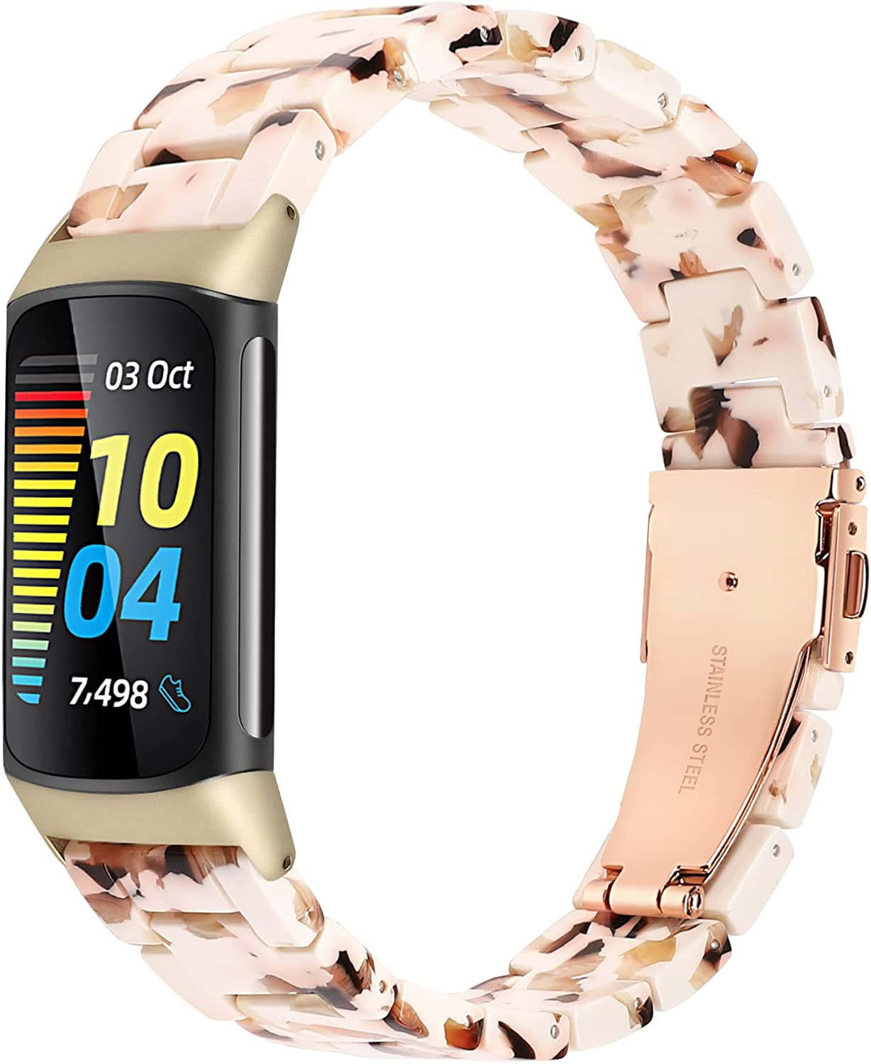 Wearlizer Resin Band Compatible with Charge 5 Watch Bands for Women Men ...