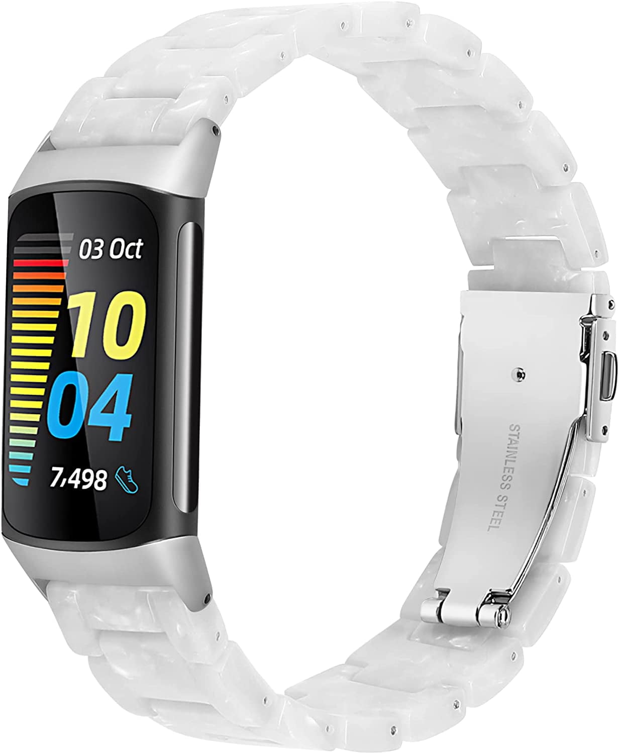 Wearlizer Resin Band Compatible with Charge 5 Watch Bands for Women Men ...