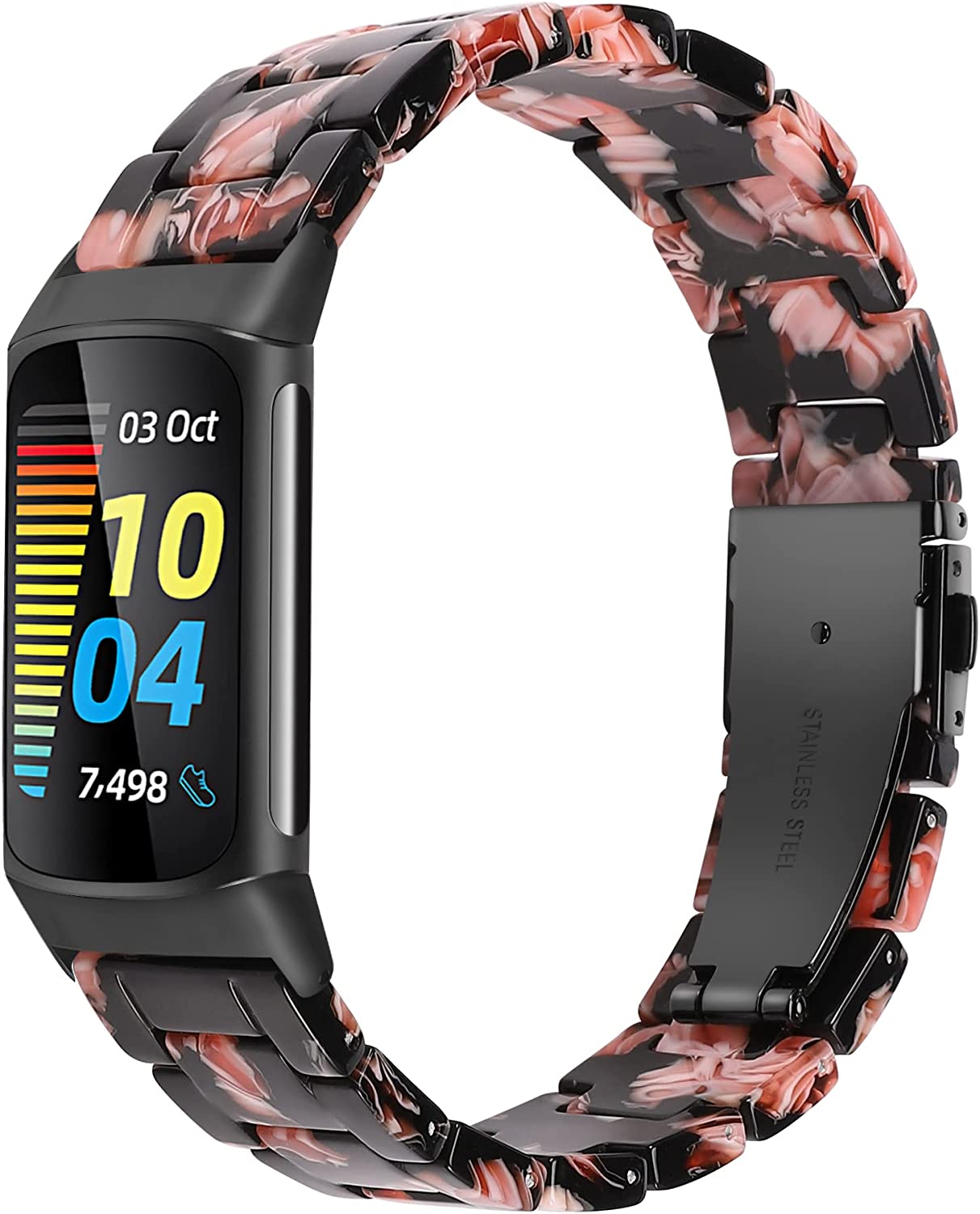 Wearlizer Resin Band Compatible with Charge 5 Watch Bands for Women Men ...