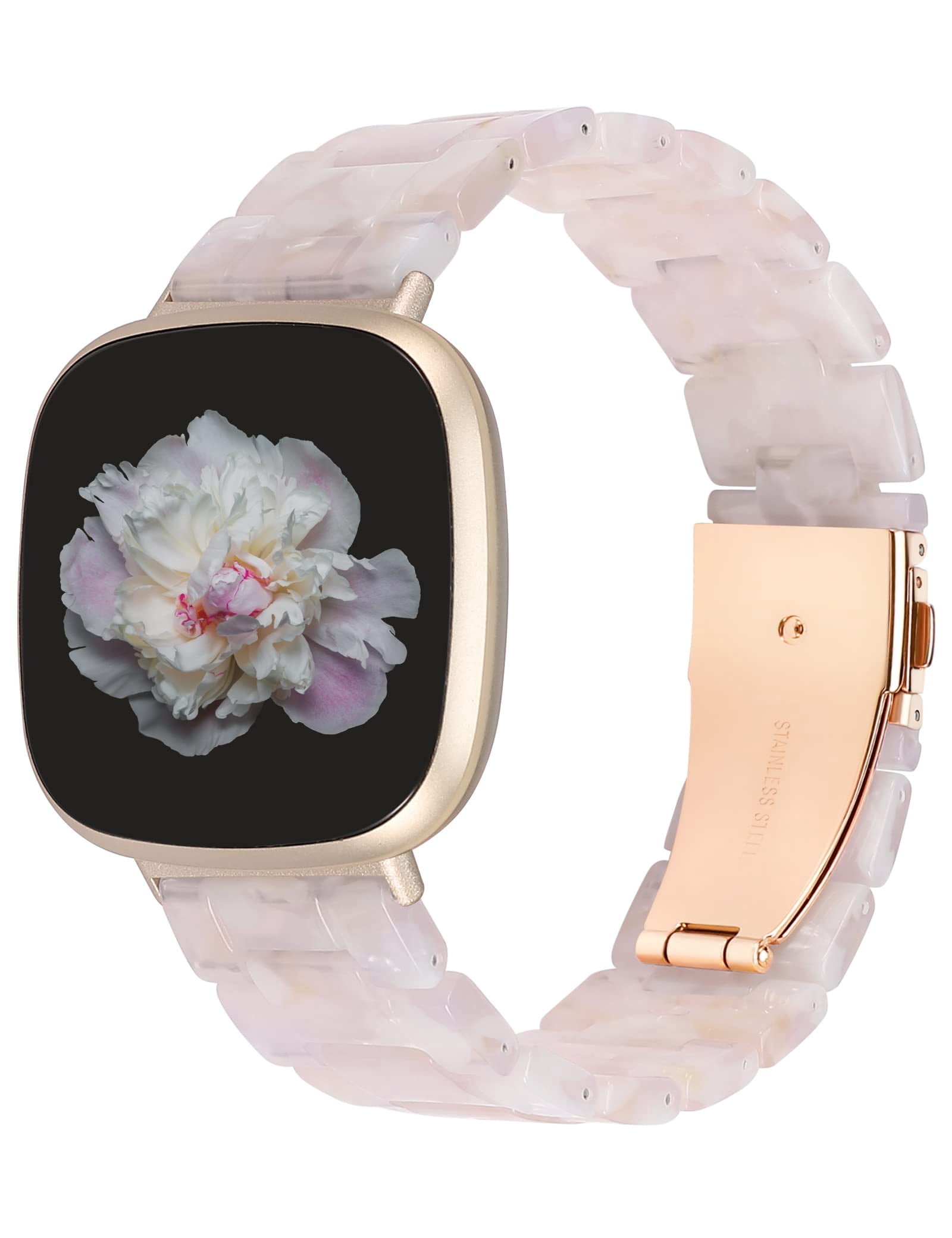 Wearlizer Resin Band Compatible with Fitbit Versa 4/Fitbit Versa 3 ...