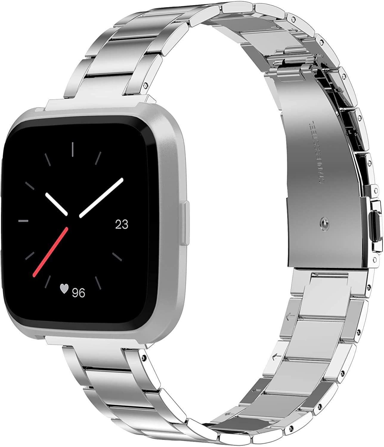Wearlizer Stainless Steel Band for Fitbit Versa 2, Ultra-Thin ...