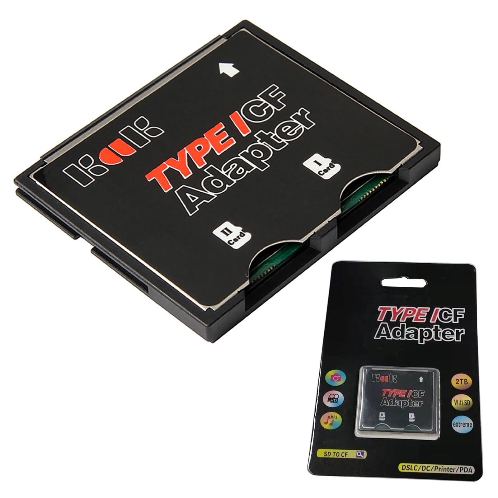 Wearproof TF to CF Adapter Card Memory Card Reader Converter for Camera ...