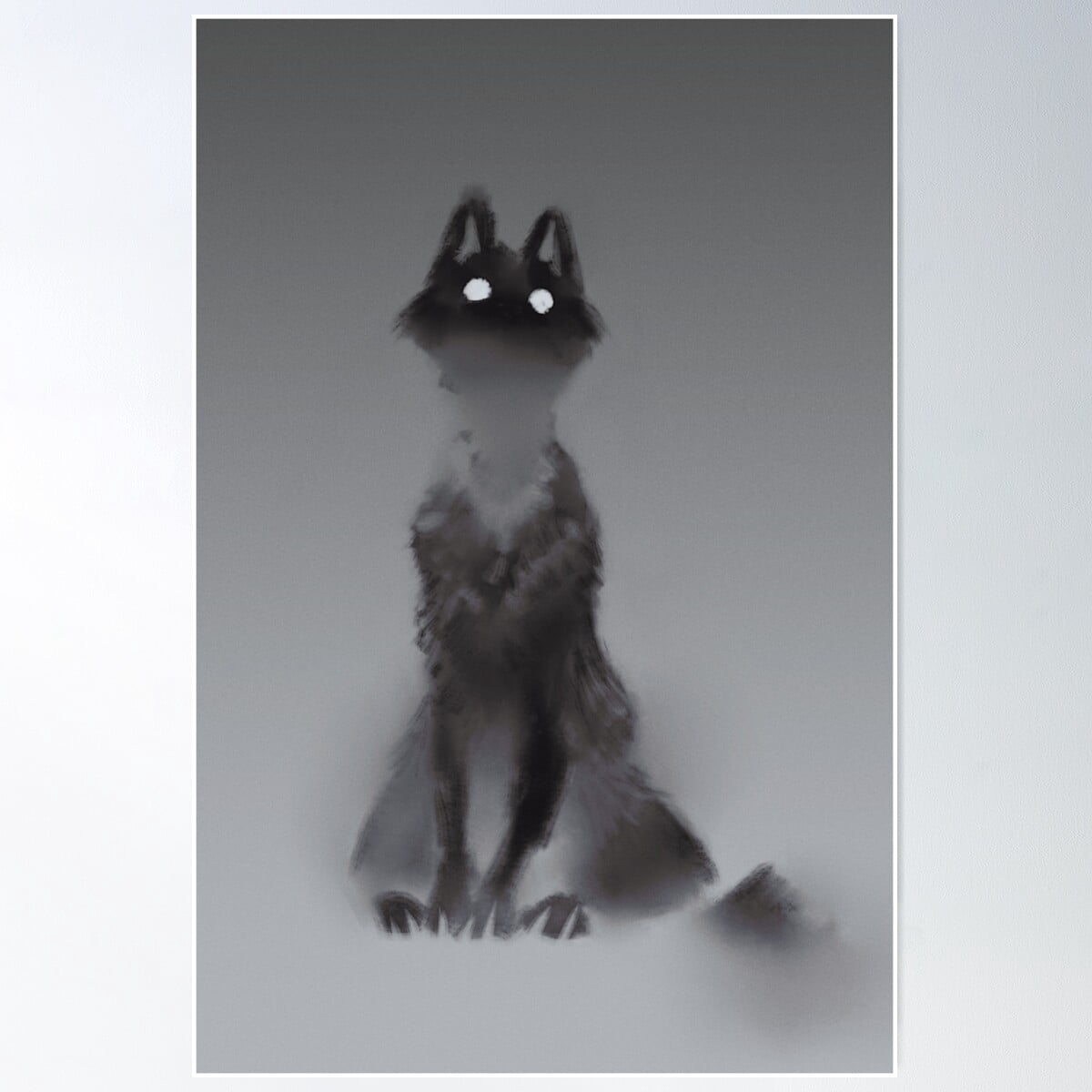 Weary (Eerie Night Creature) Poster Wall Art, Modern Wall Decor For ...